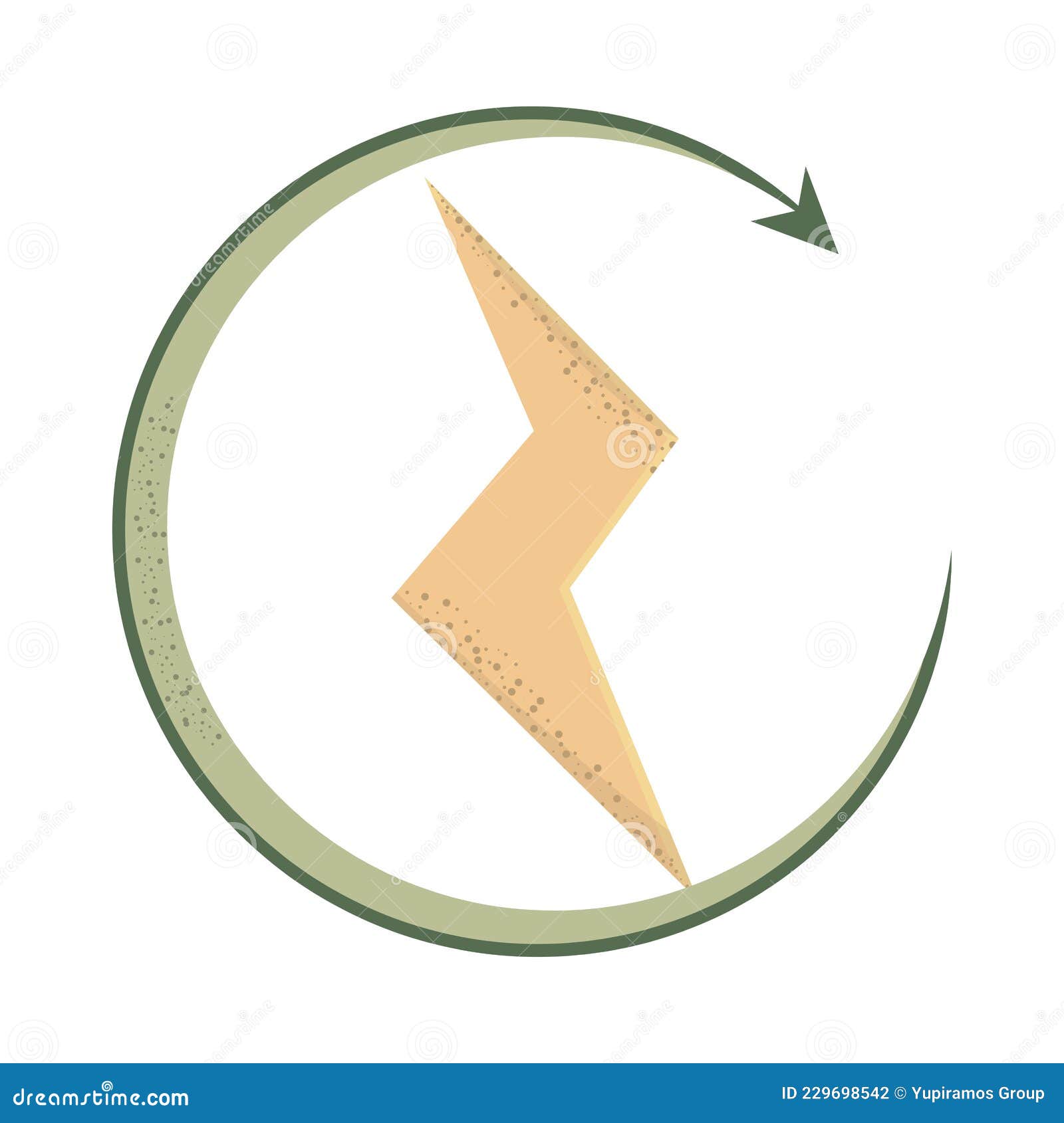 Renewable energy symbol stock illustration. Illustration of vector ...