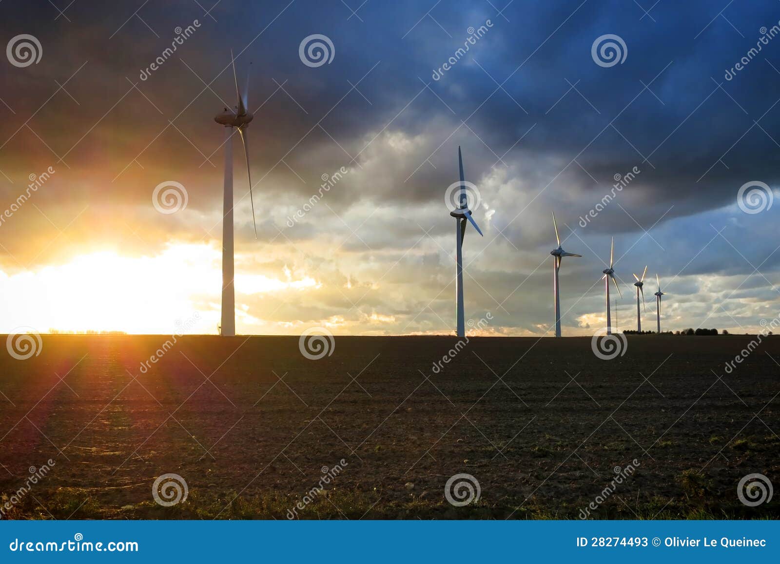 Renewable Energy Wind Power Windmill Turbines Stock Image - Image of ...