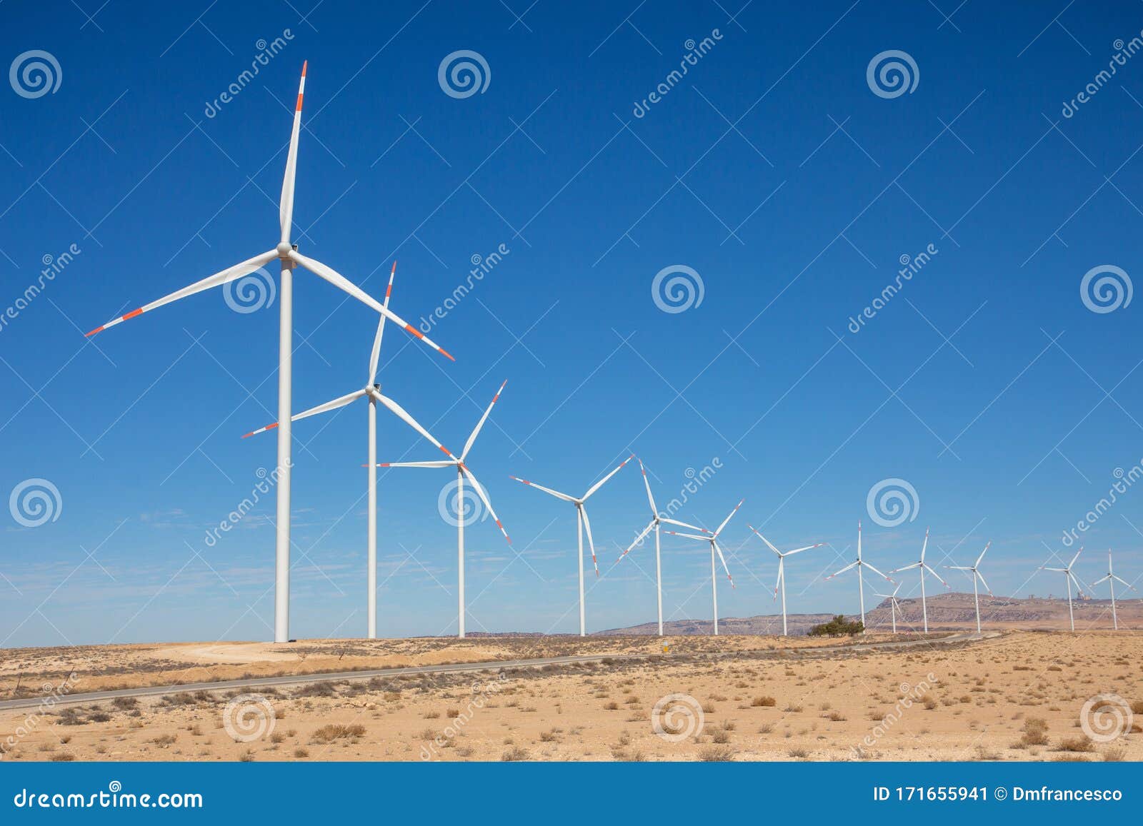 Renewable Energy Wind Turbines Jordan Stock Image - Image of ...
