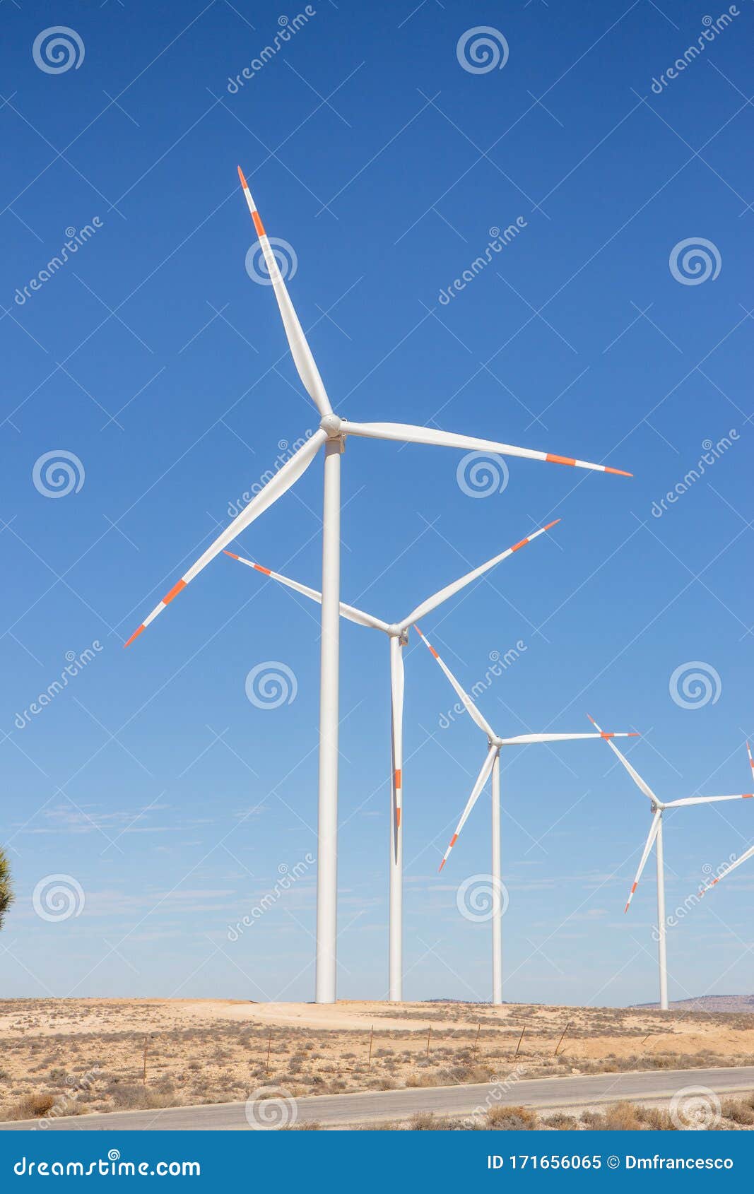 Renewable Energy Wind Turbines Jordan Stock Image - Image of propeller ...