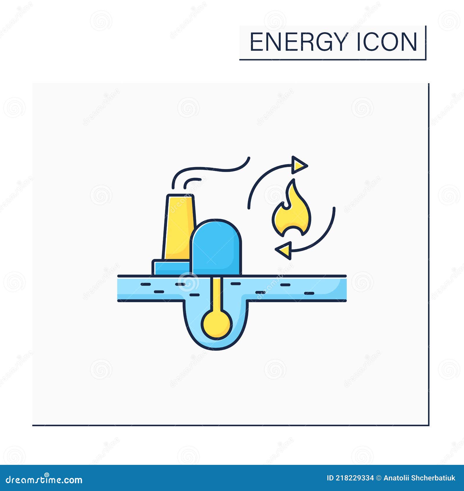 Two Color Fossil Fuels Vector Icon From Industry Concept. Isolated Blue ... Two Color Fossil Fuels Vector Icon From Industry Concept. Isolated Blue ...
