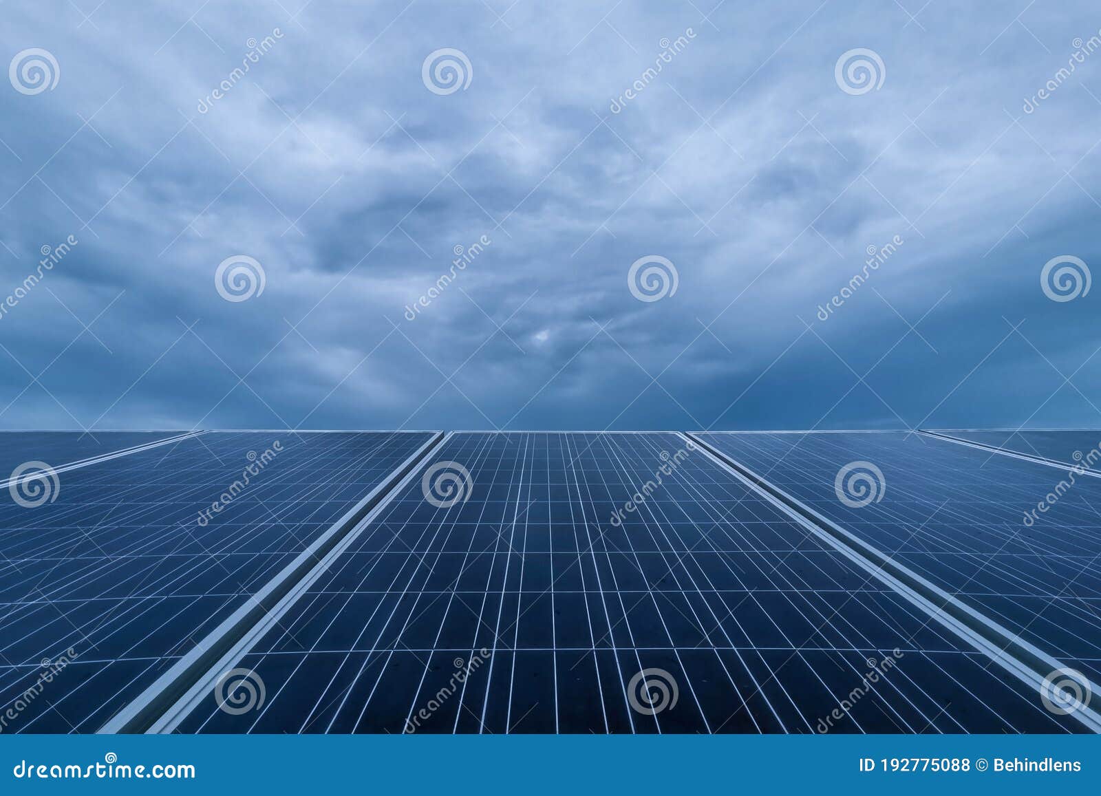 Renewable Green and Clean Energy Solar Panel Farm, Electrcity Generator ...