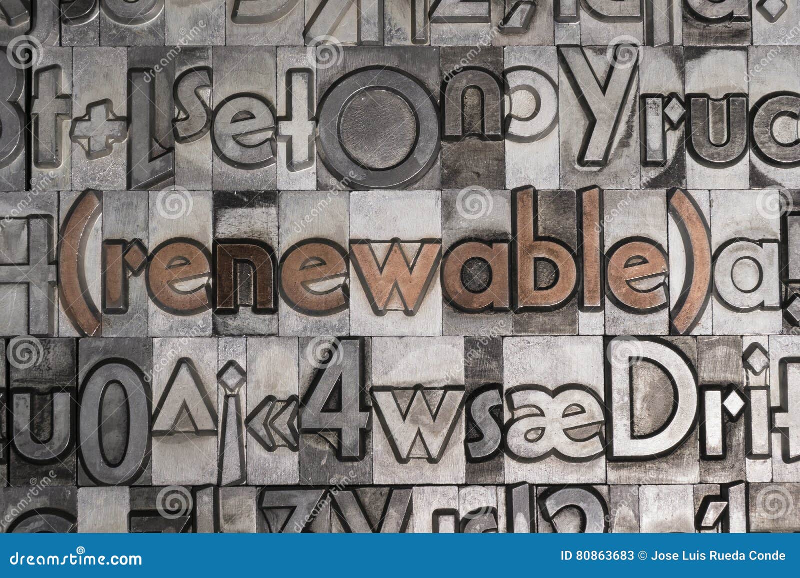 Ecology With Movable Type Printing Stock Photography | CartoonDealer ...