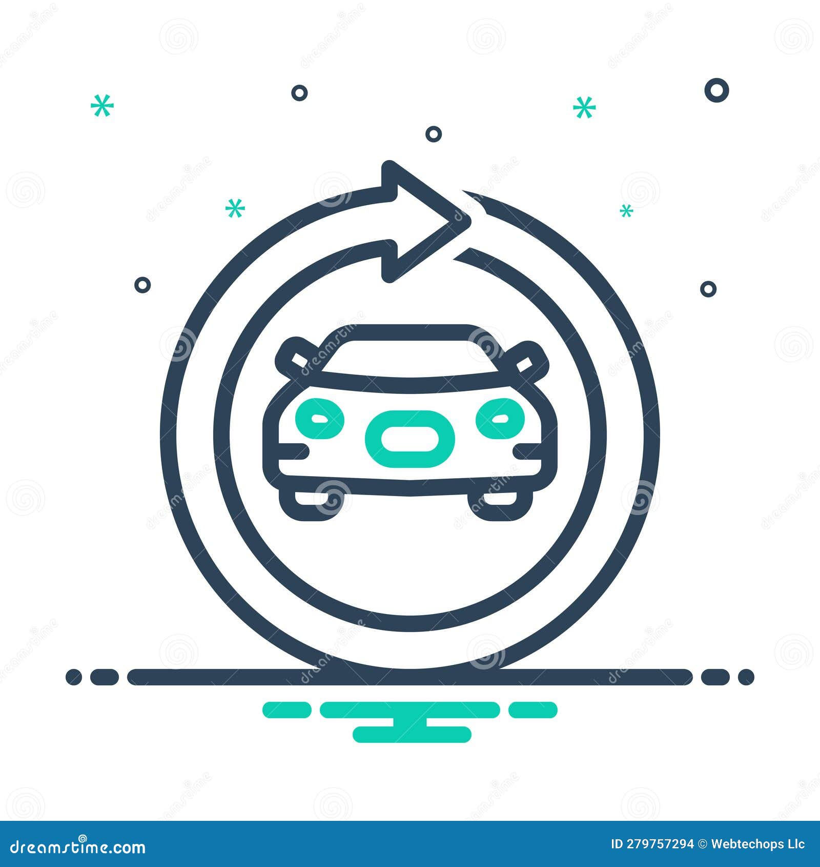 Mix Icon for Renewal, Renovation and Repetition Stock Vector ...