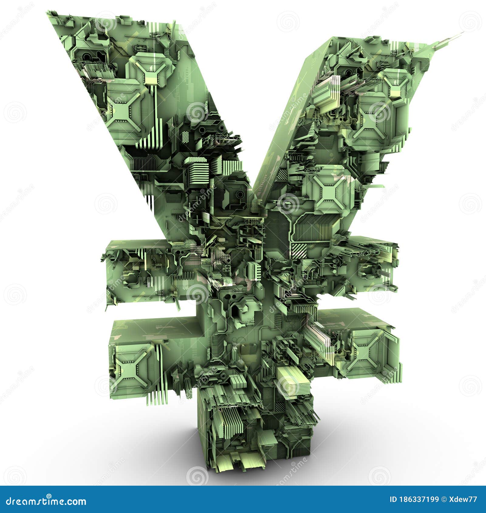 Renminbi symbol technical stock illustration. Illustration of finance ...