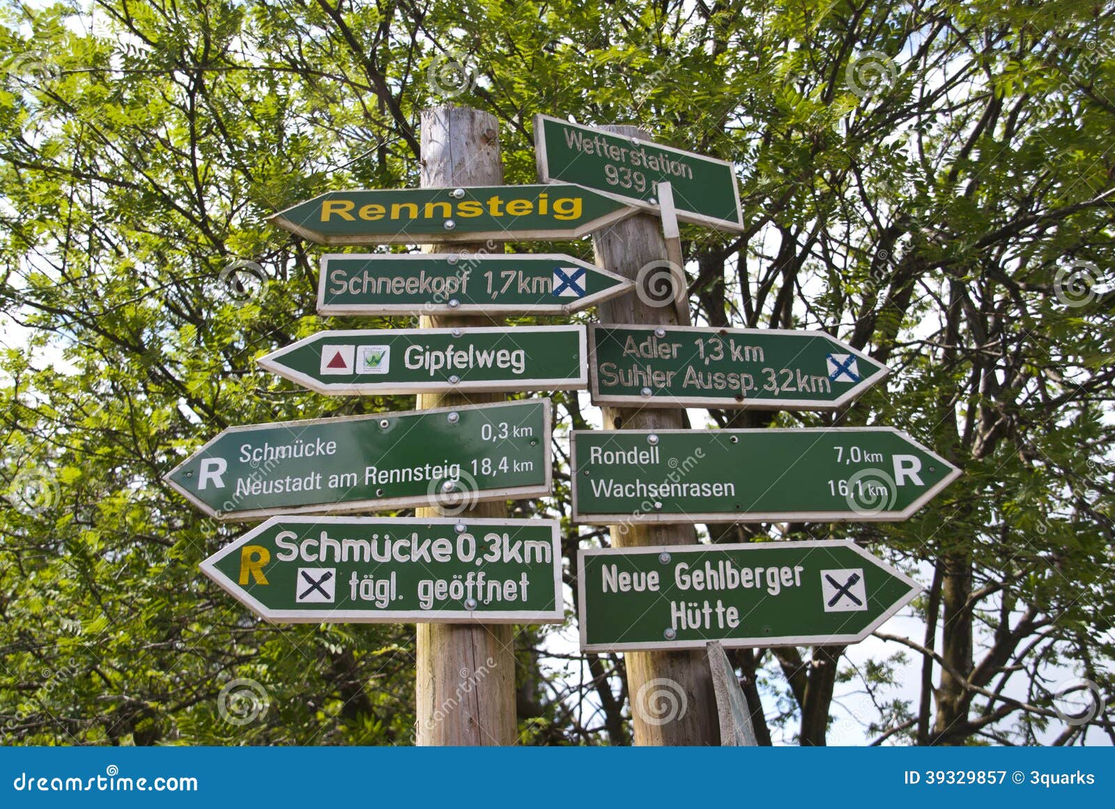 Rennsteig imagen de archivo. Imagen de senderismo, paisaje - 39329857