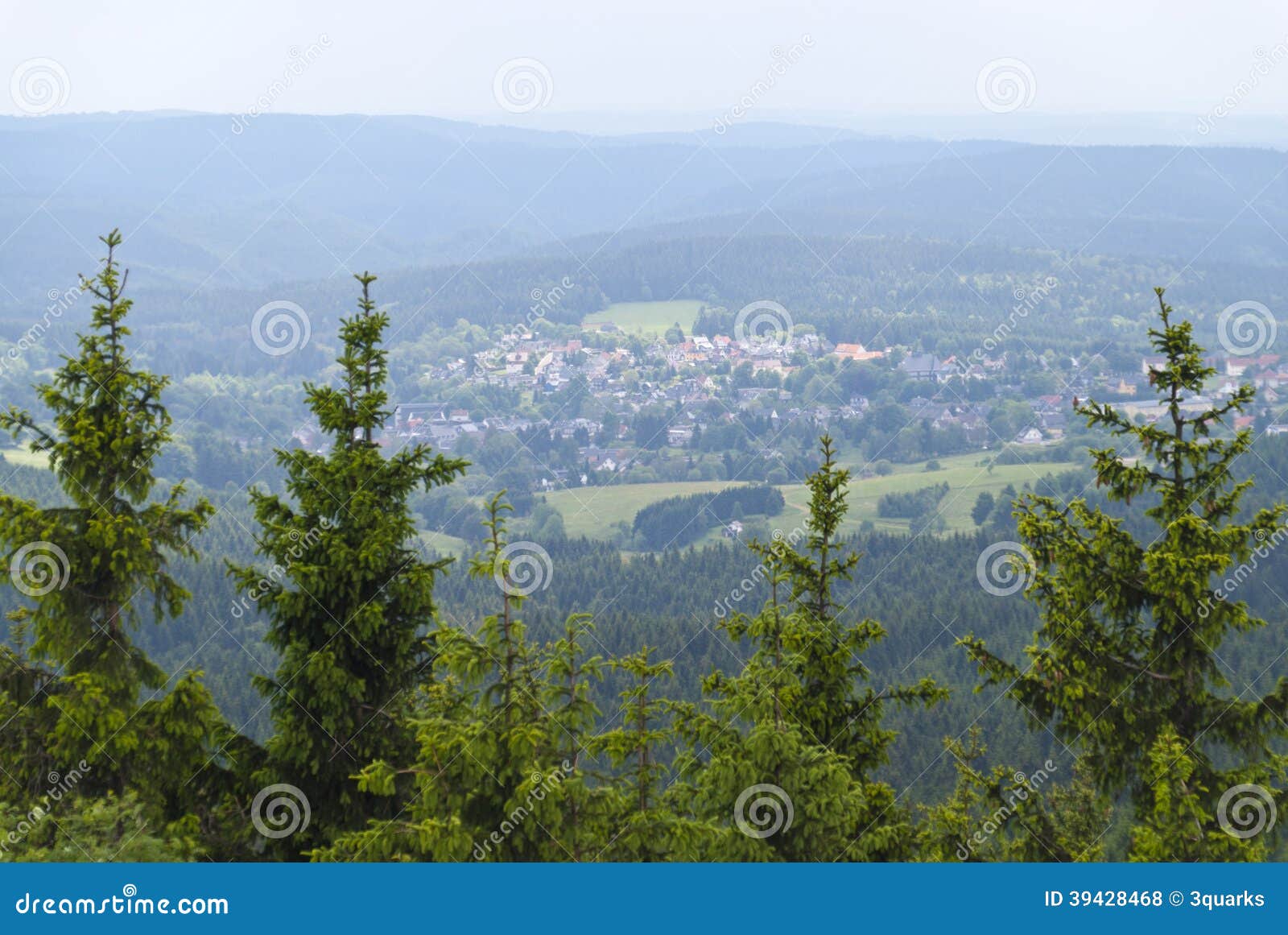 Rennsteig stock photo. Image of natural, outlook, german - 39428468