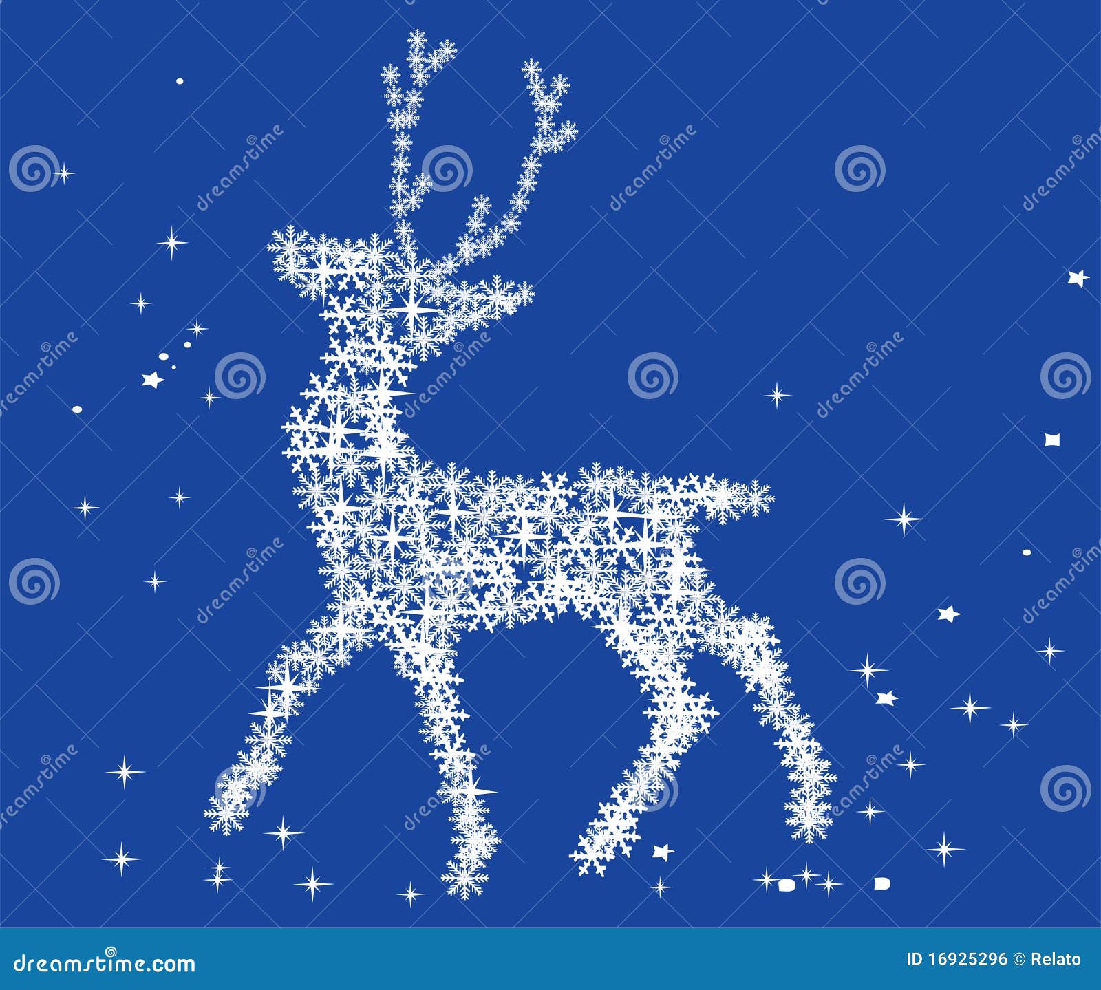 Reno ilustración del vector. Ilustración de mano, modelo - 16925296