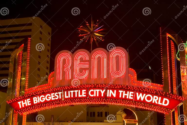 Reno sign stock photo. Image of travel, lights, illumination - 2008794