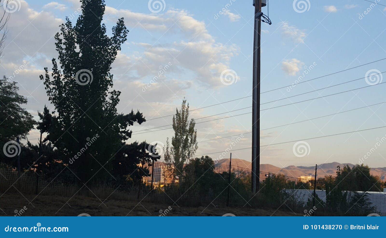 Reno skyline stock photo. Image of skyline, clouds, reno - 101438270