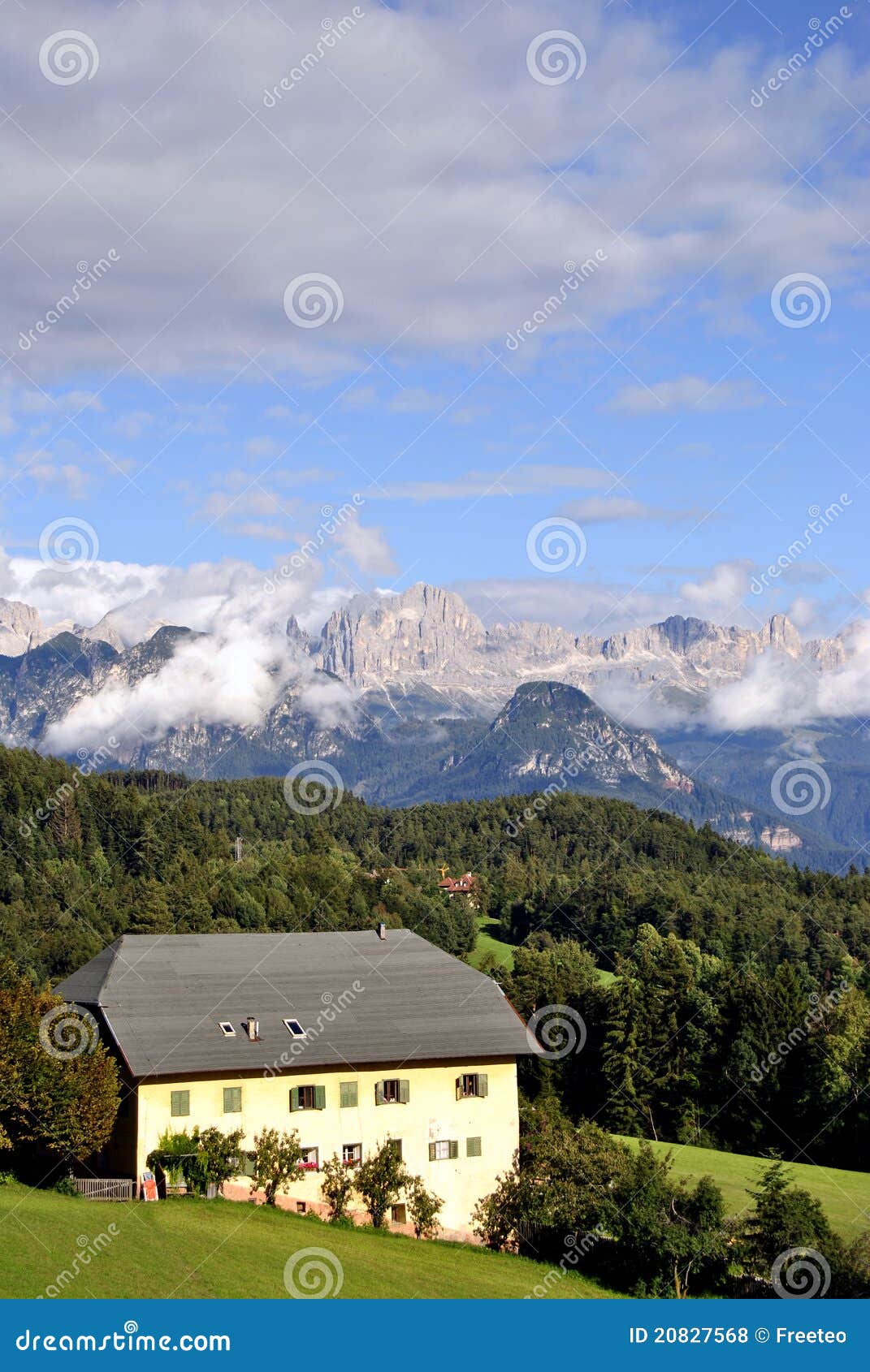 Renon stock photo. Image of aerial, beautiful, covered - 20827568