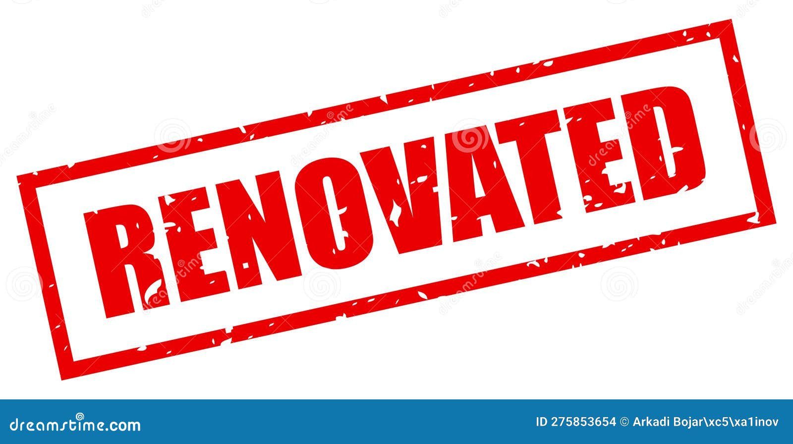 Renovated Grunge Rubber Stamp Stock Vector - Illustration of house ...