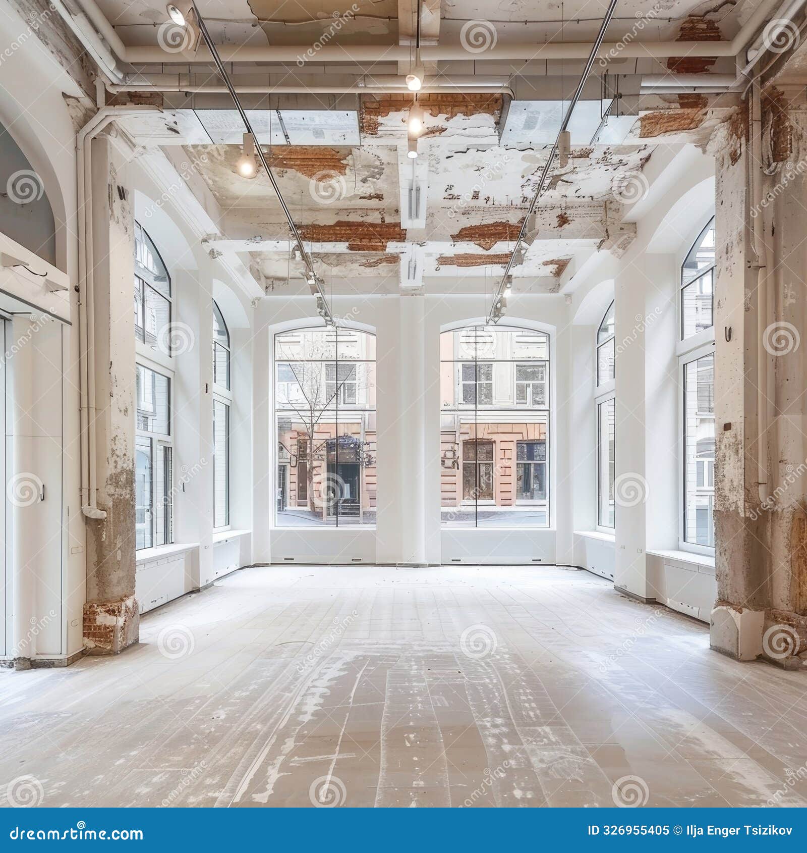 Window Reconstruction Waste, Vector Old Frames | CartoonDealer.com ...