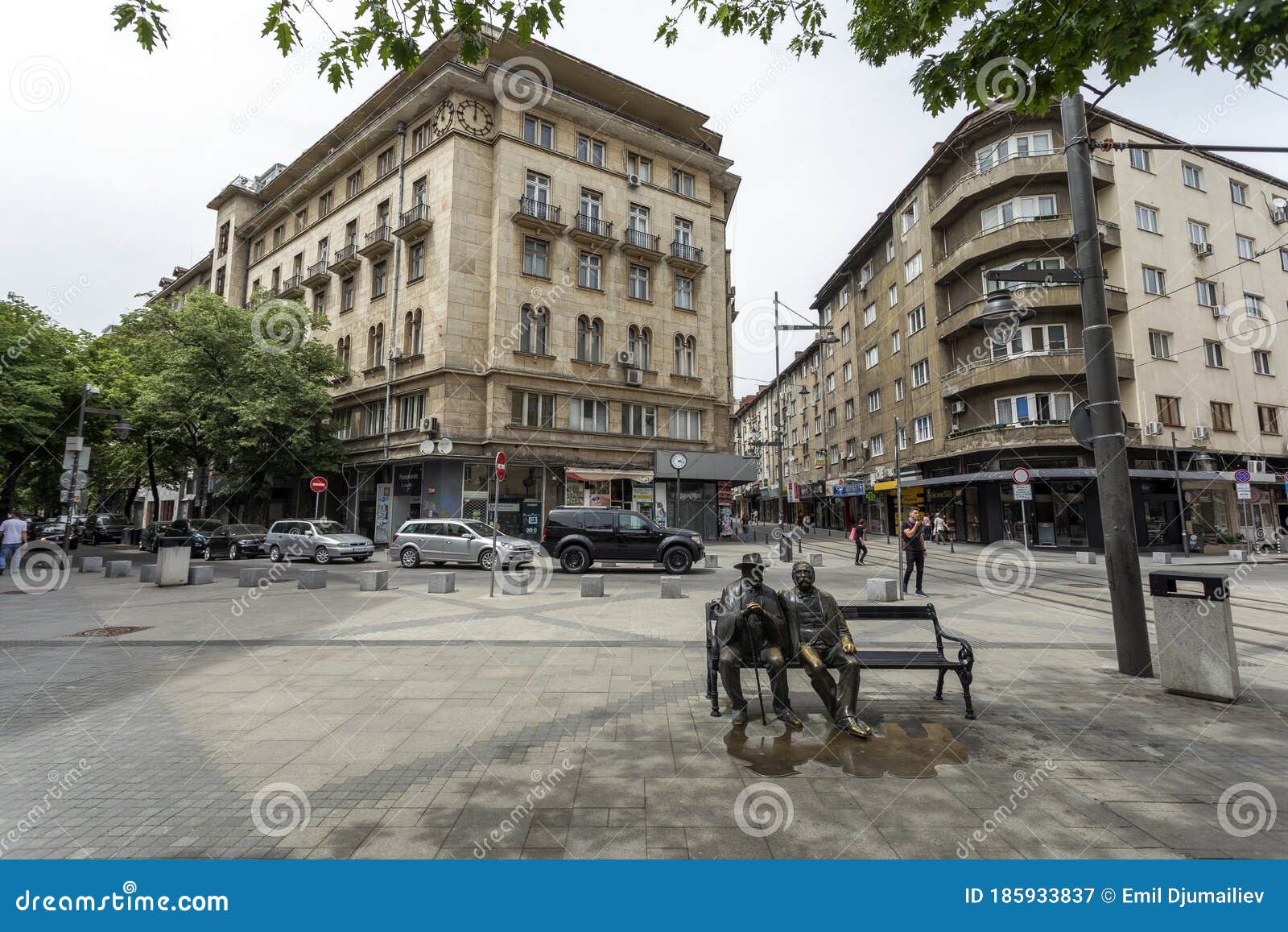 Renovated `Slaveikov` Square in Sofia Downtown, Bulgaria Editorial ...