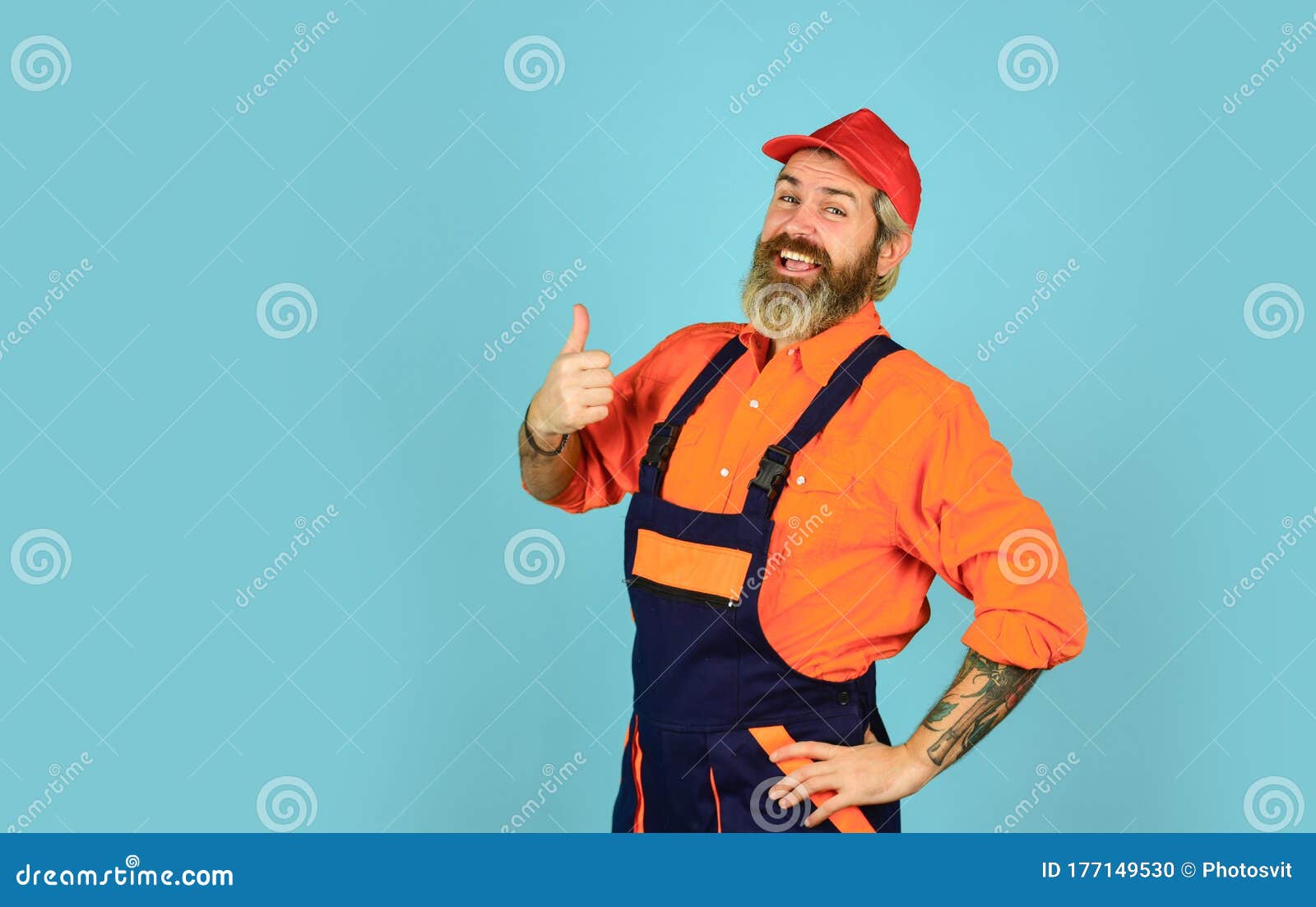 Renovation Concept. Man Skillful Worker. Laborer. Repairman Experienced ...