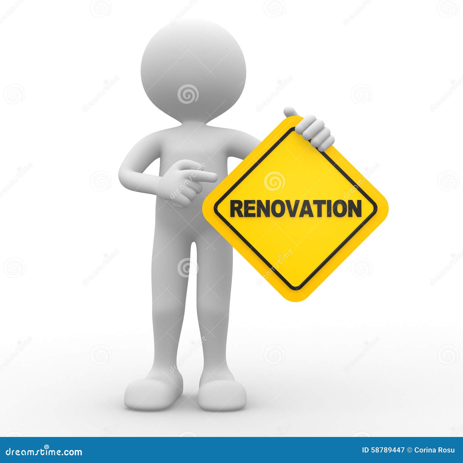 Renovation stock illustration. Illustration of entry - 58789447