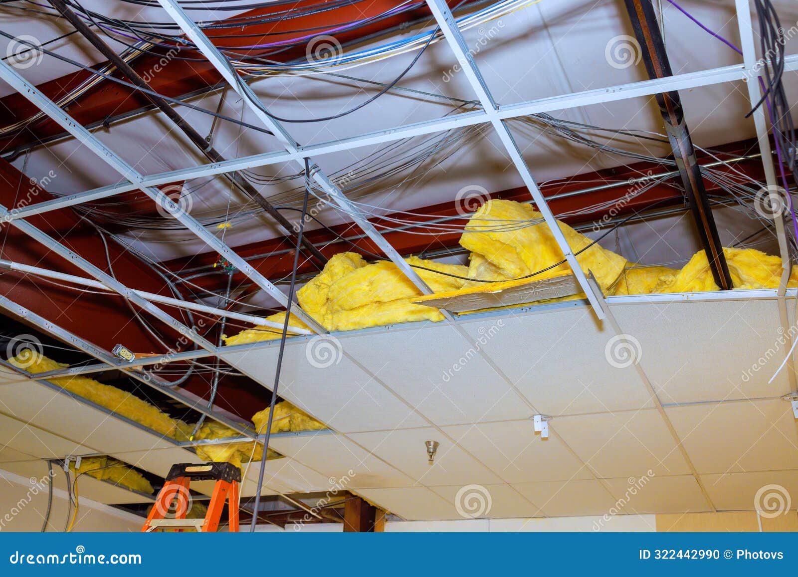 Renovation of an Interior Building that Has Broken Internal Ceilings is ...