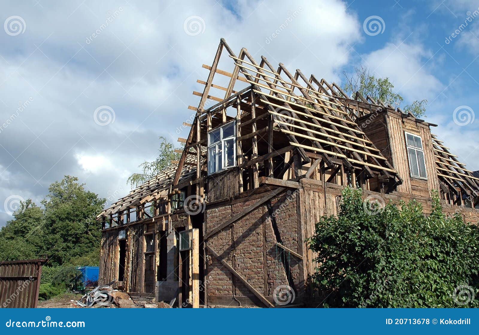 Renovation old house stock photo. Image of build, carpentry - 20713678