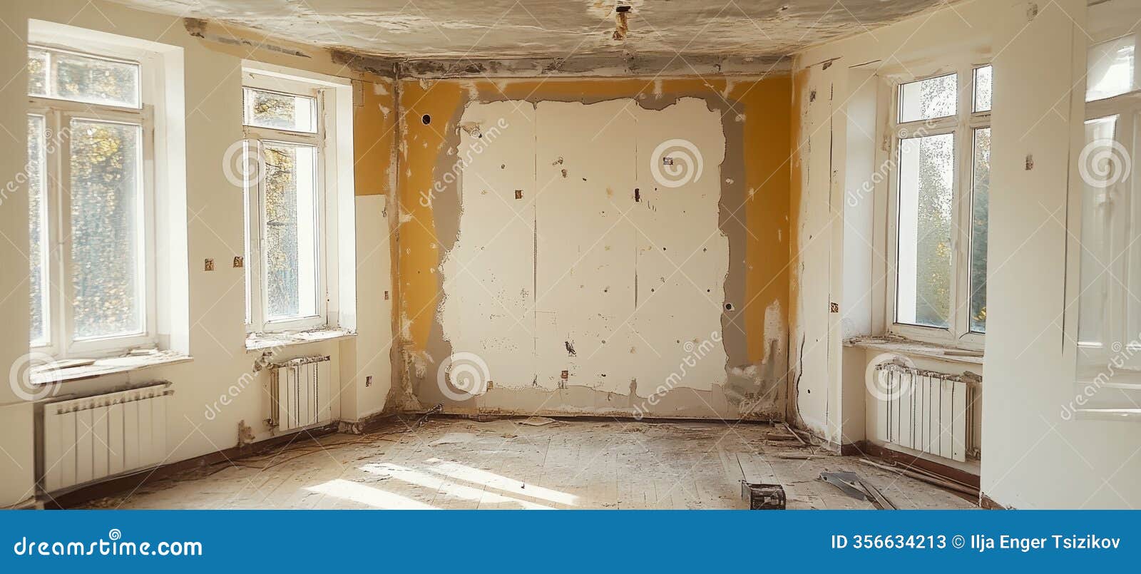 Renovation of a Room in an Apartment, Installation of Plasterboard ...