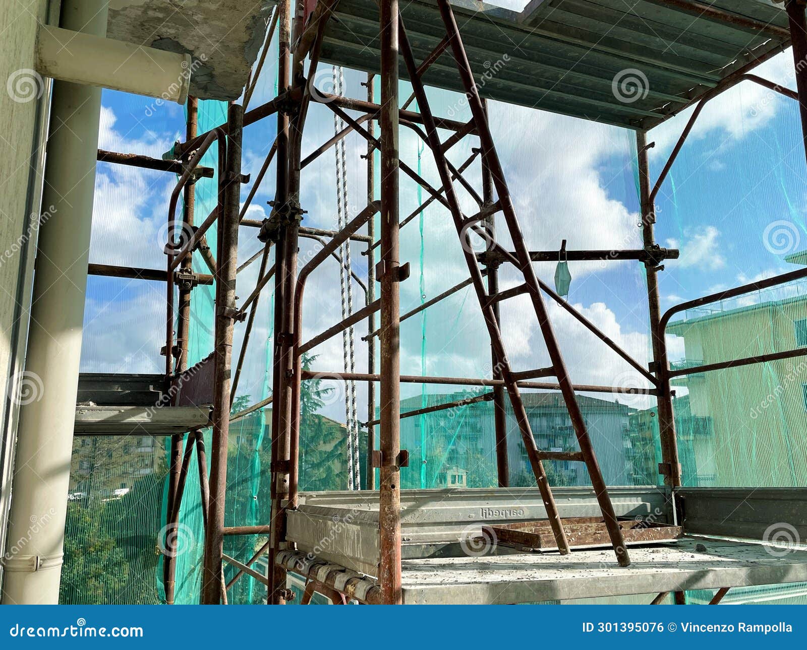 Renovation Work on Building Stock Photo - Image of architecture, work ...