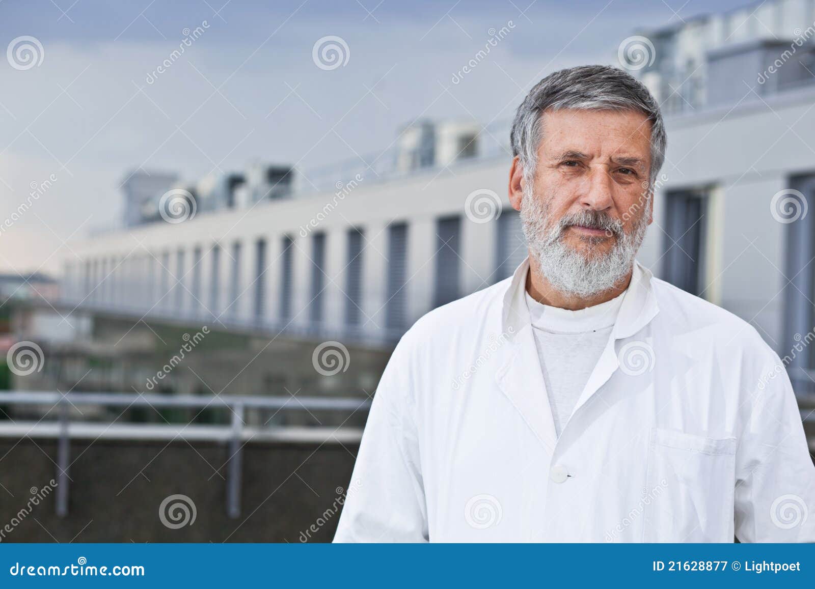 Renowned Scientist/doctor Standing on the Roof Stock Image - Image of ...