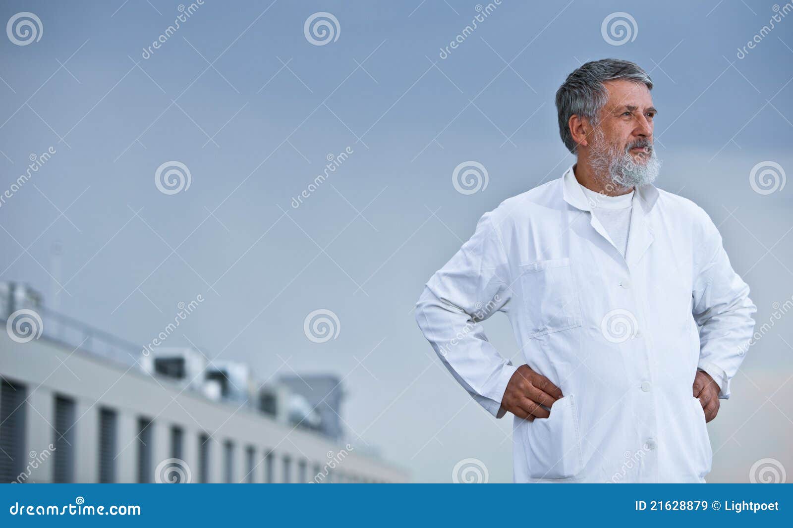 Renowned Scientist/doctor Standing on the Roof Stock Image - Image of ...