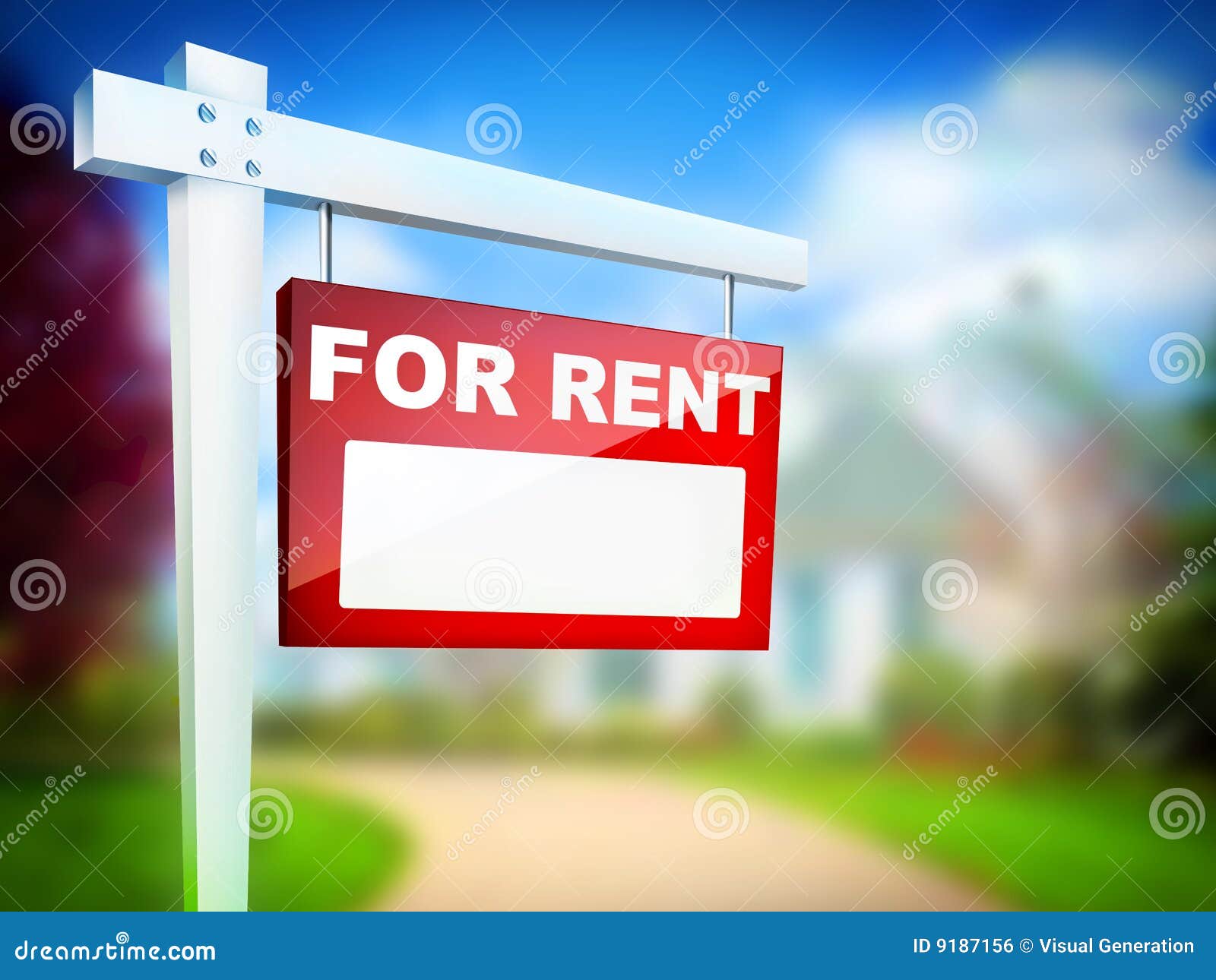 For Rent stock illustration. Illustration of advertise - 9187156
