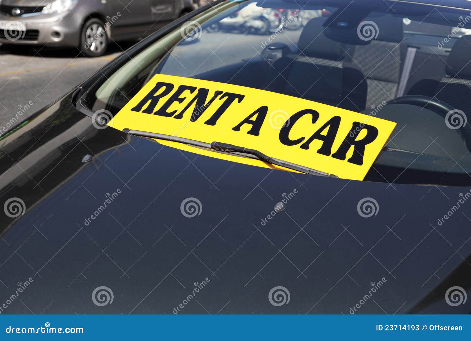 Rent a car stock image. Image of rent, journey, black - 23714193