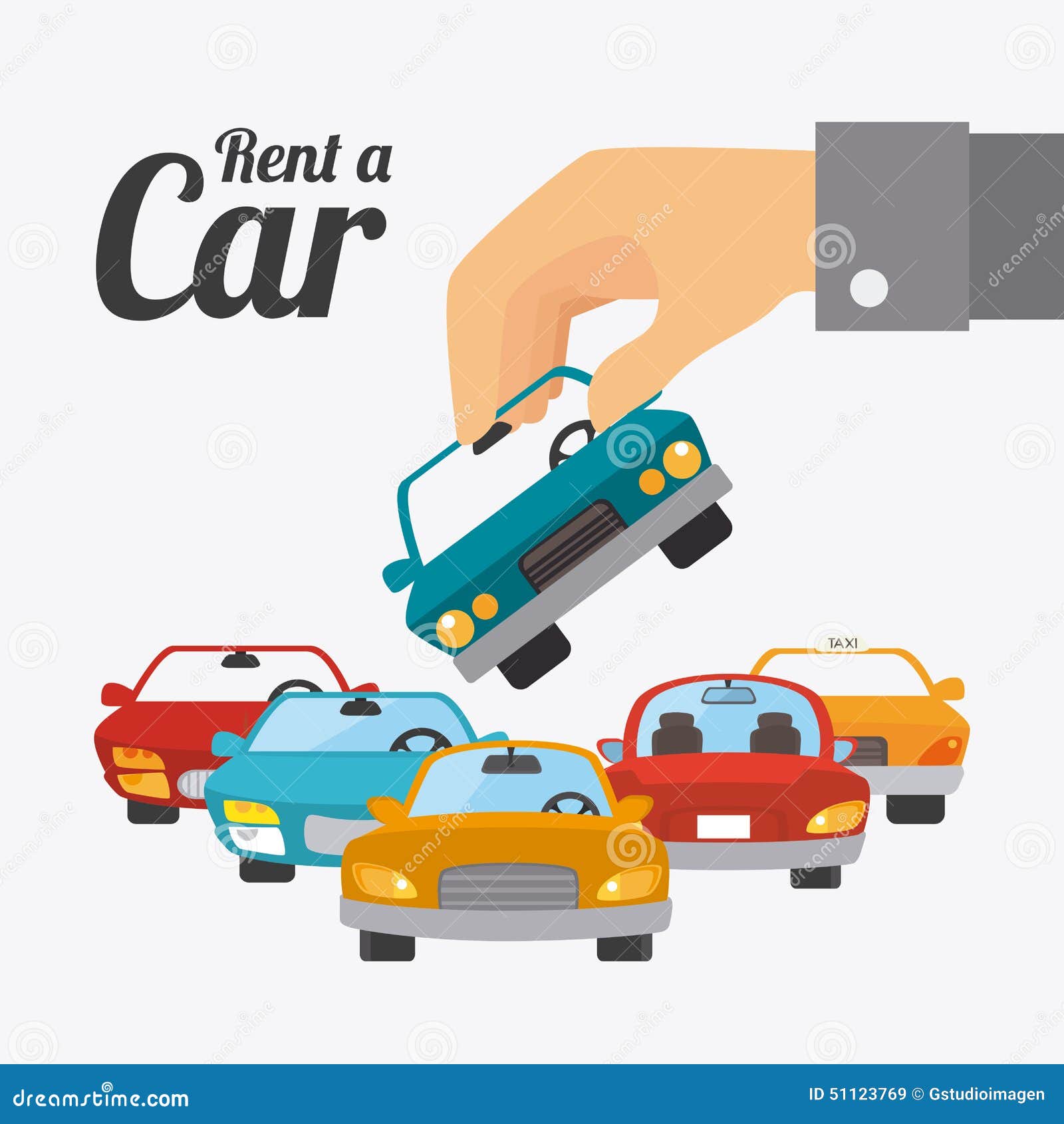 Rent A Car Design, Vector Illustration. | CartoonDealer.com #51123769