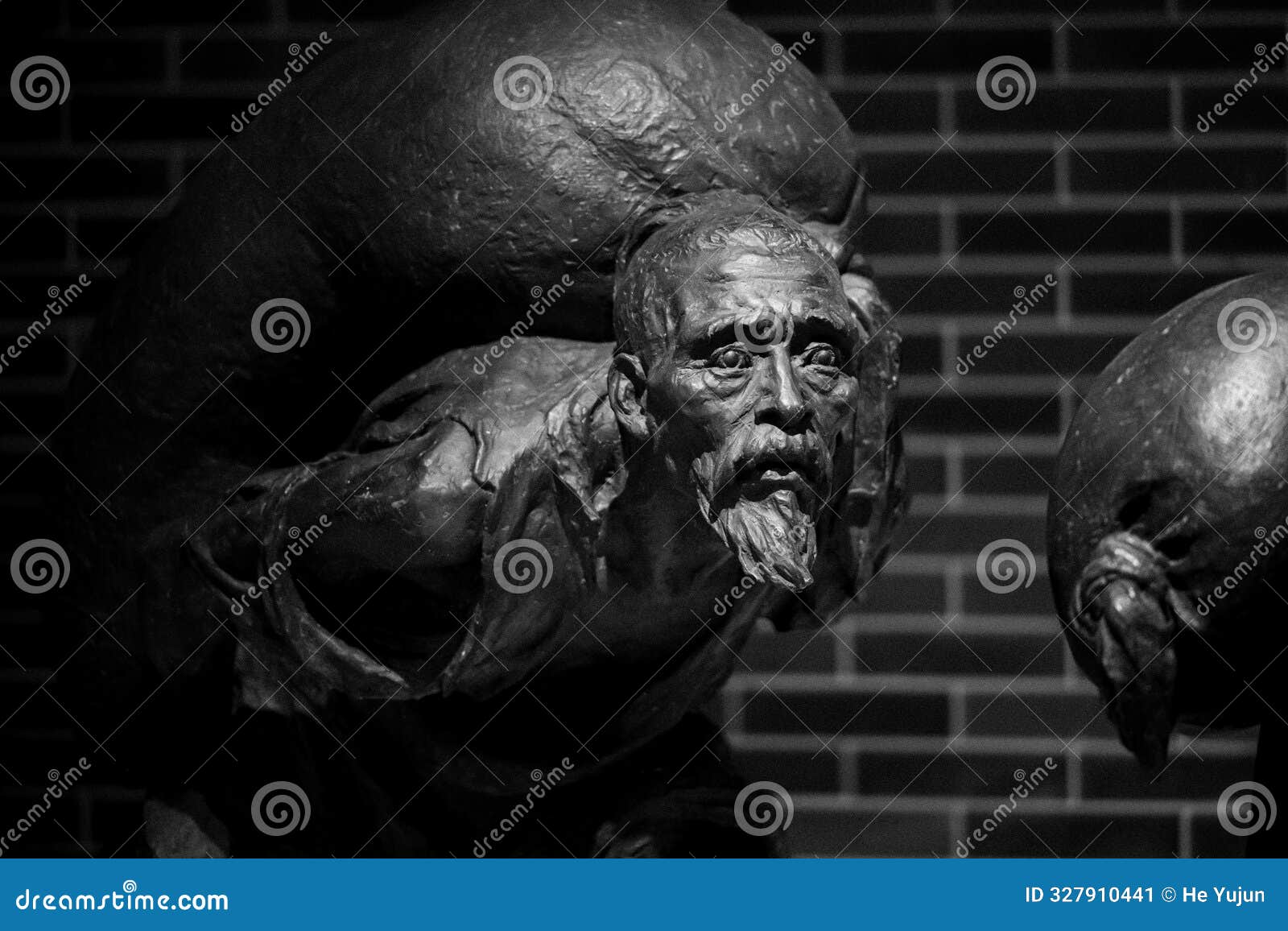 Bronze Sculpture- the Rent Collection Courtyard Editorial Photo - Image ...