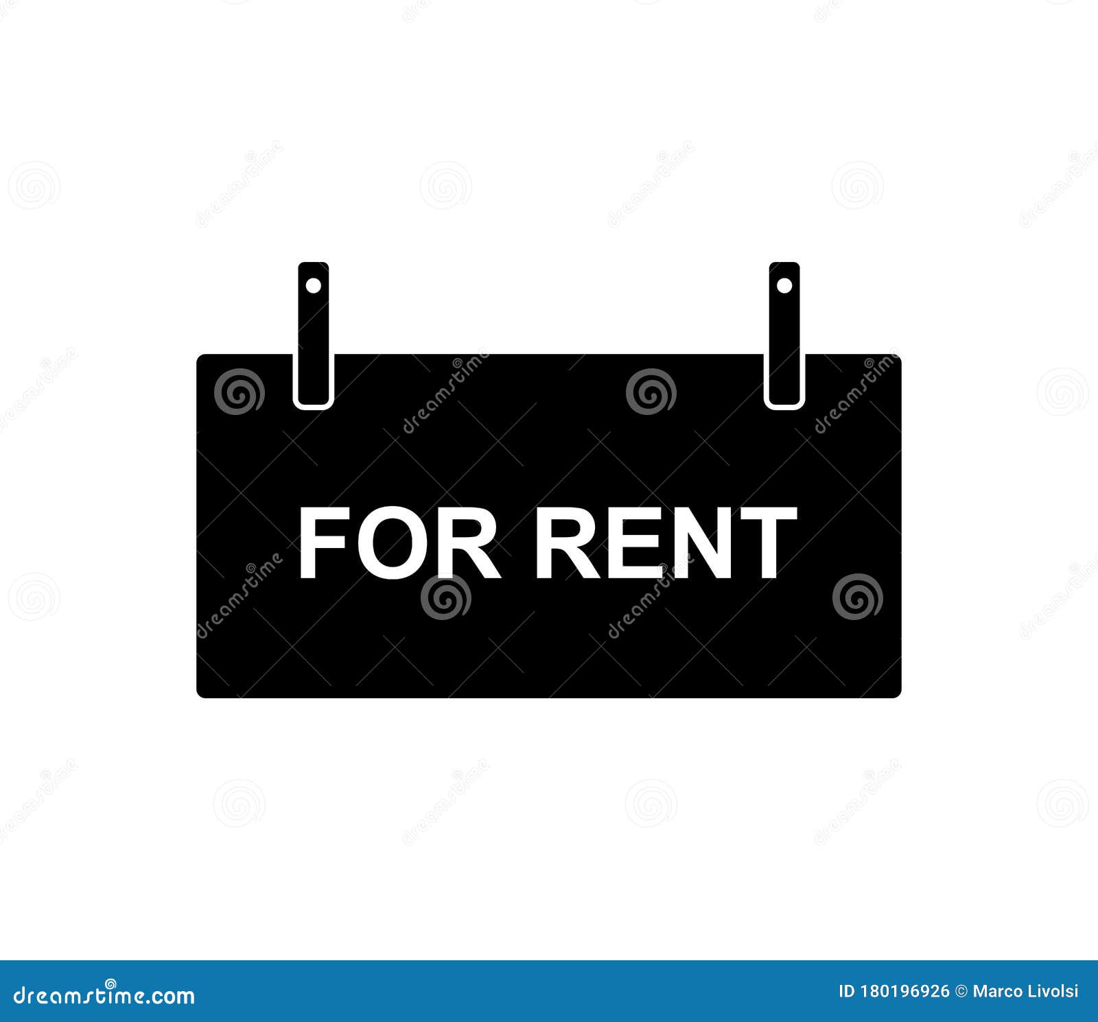 Rent Icon Illustrated in Vector on White Background Stock Illustration ...