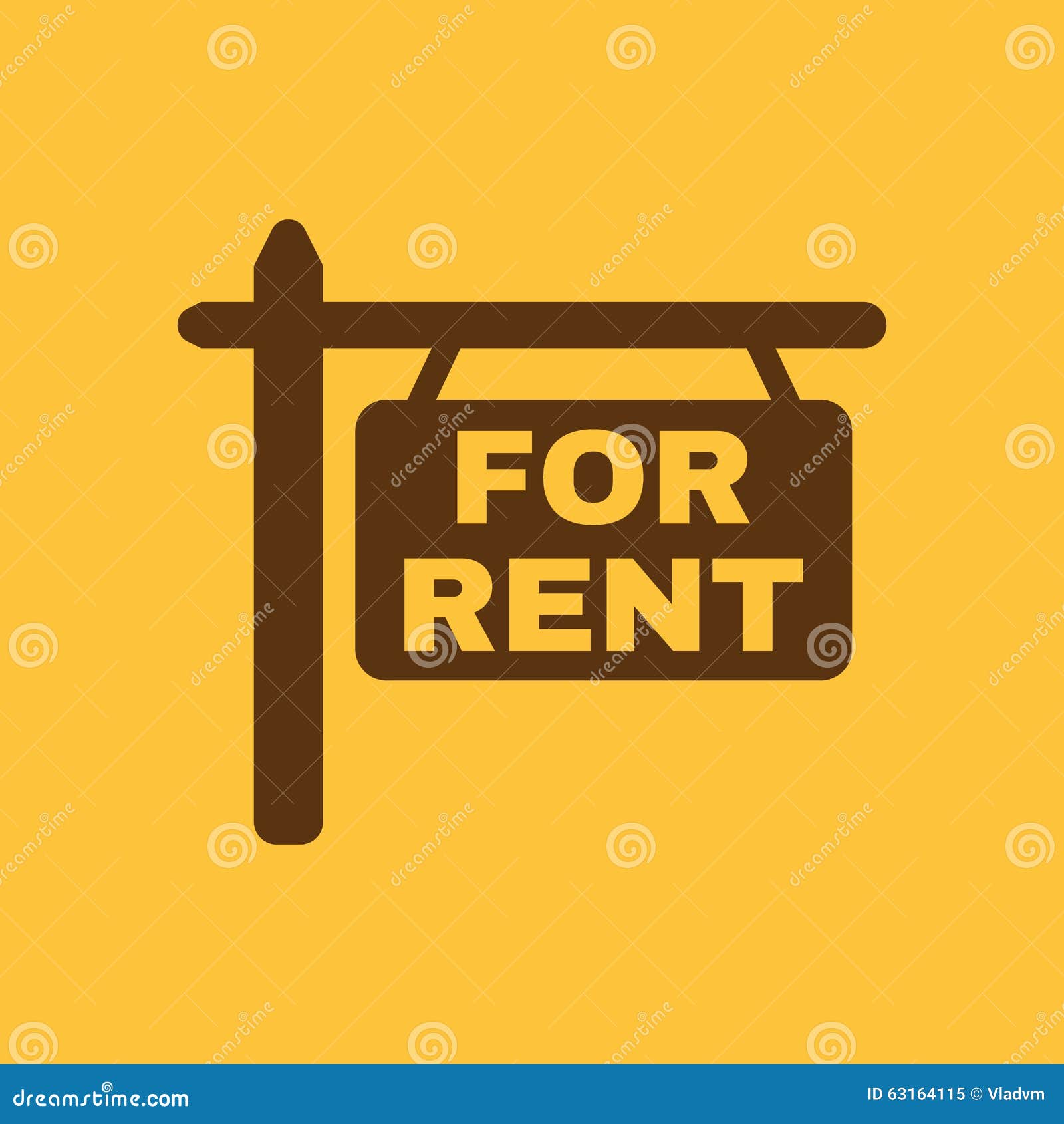 The for Rent Icon. Rent Symbol Stock Illustration - Illustration of ...