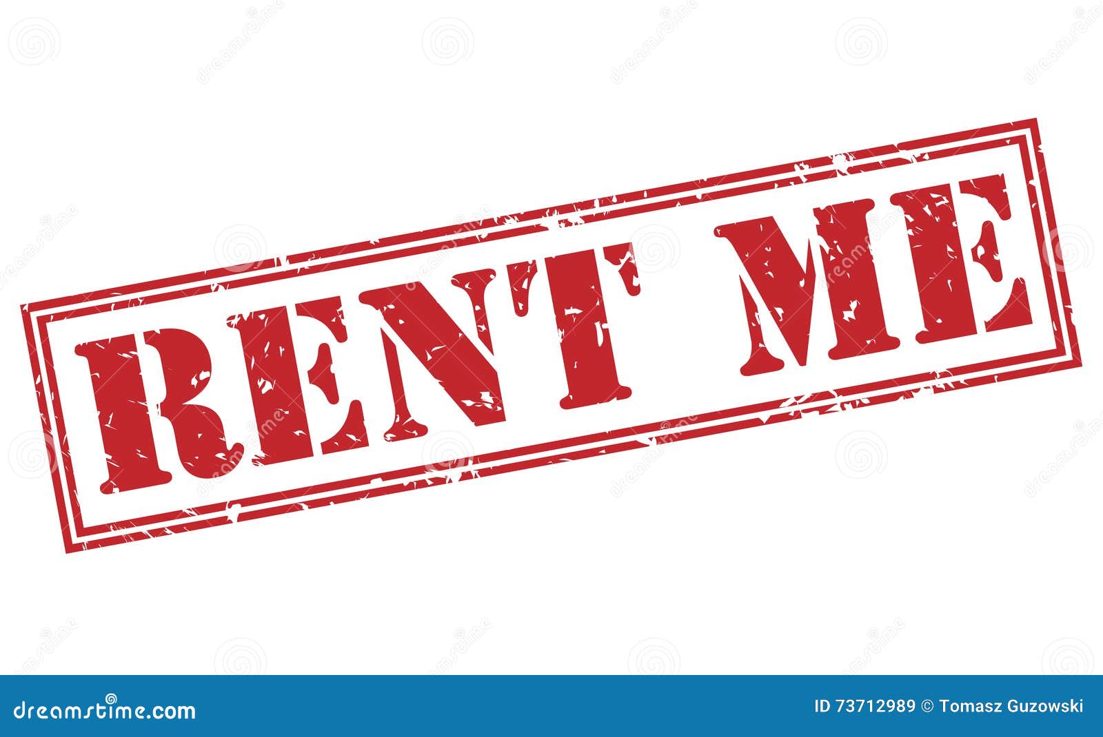 Rent me red stamp stock illustration. Illustration of white - 73712989