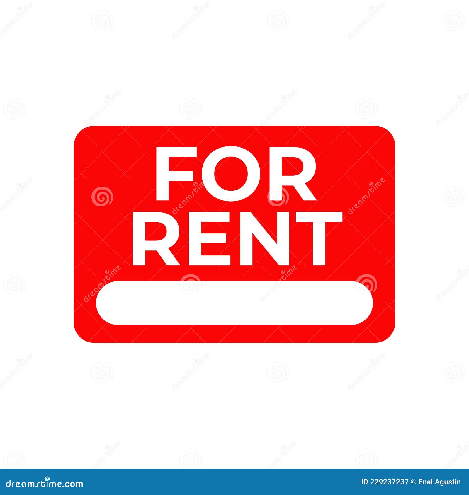 For Rent Plank Sign Logo Design Stock Vector - Illustration of creative ...