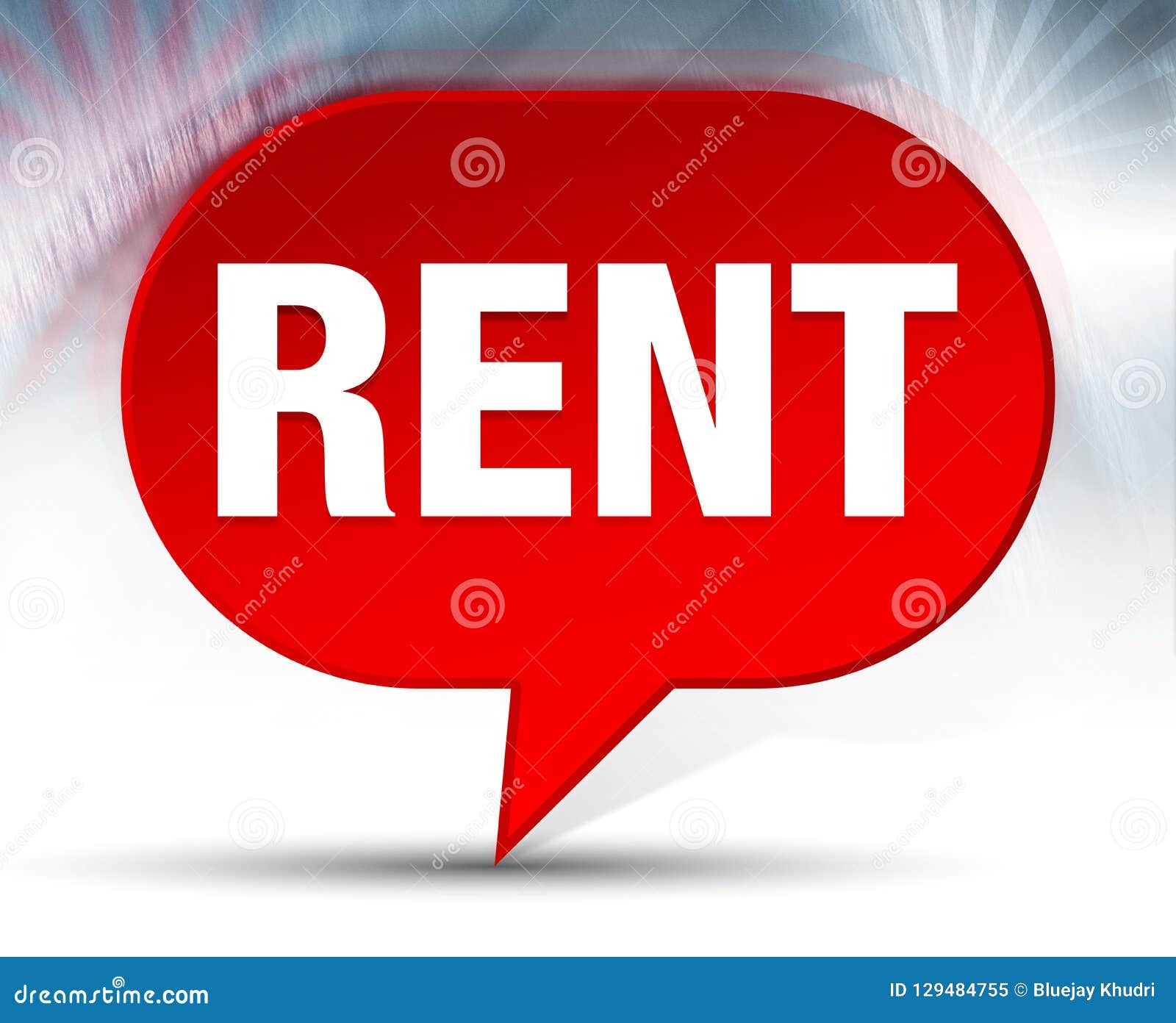 Rent Red Bubble Background stock illustration. Illustration of speech ...