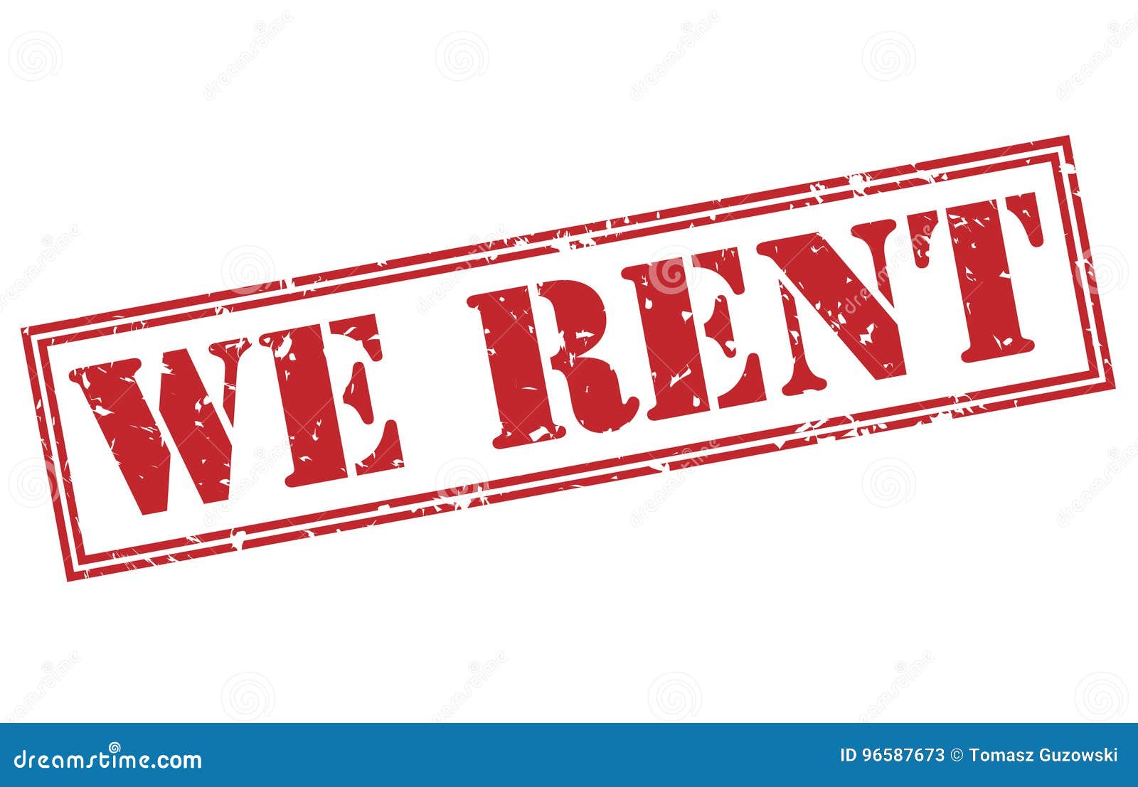 We rent red stamp stock illustration. Illustration of rubber - 96587673