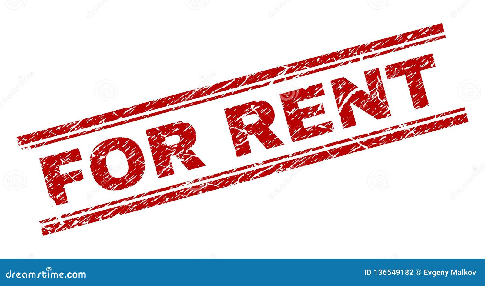 Grunge Textured for RENT Stamp Seal Stock Vector - Illustration of ...