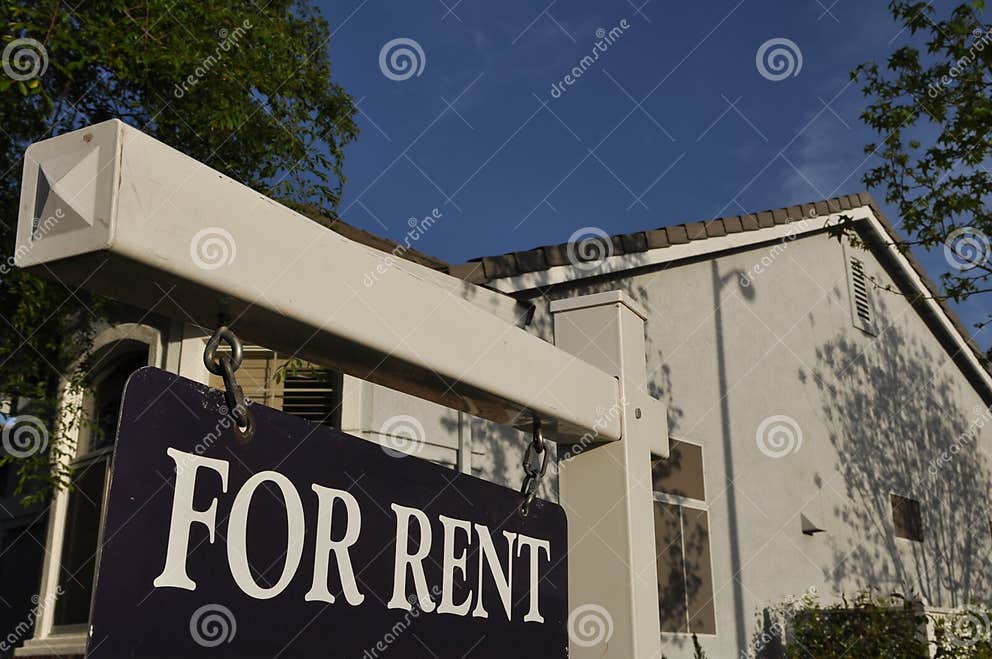 For Rent Sign stock photo. Image of neighborhood, listing - 13915022