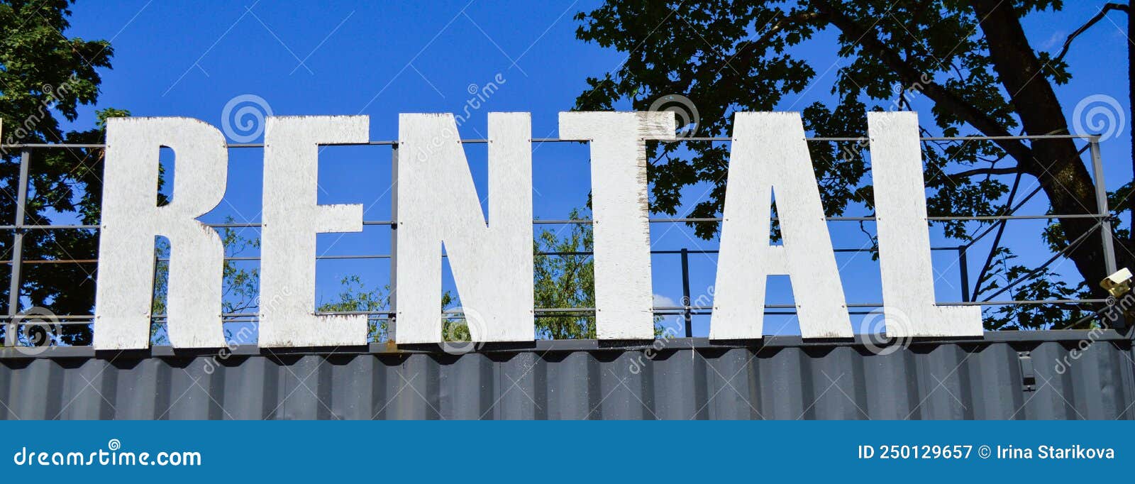 For Rent Sign Board on a Building. Stock Image - Image of rent, agent ...