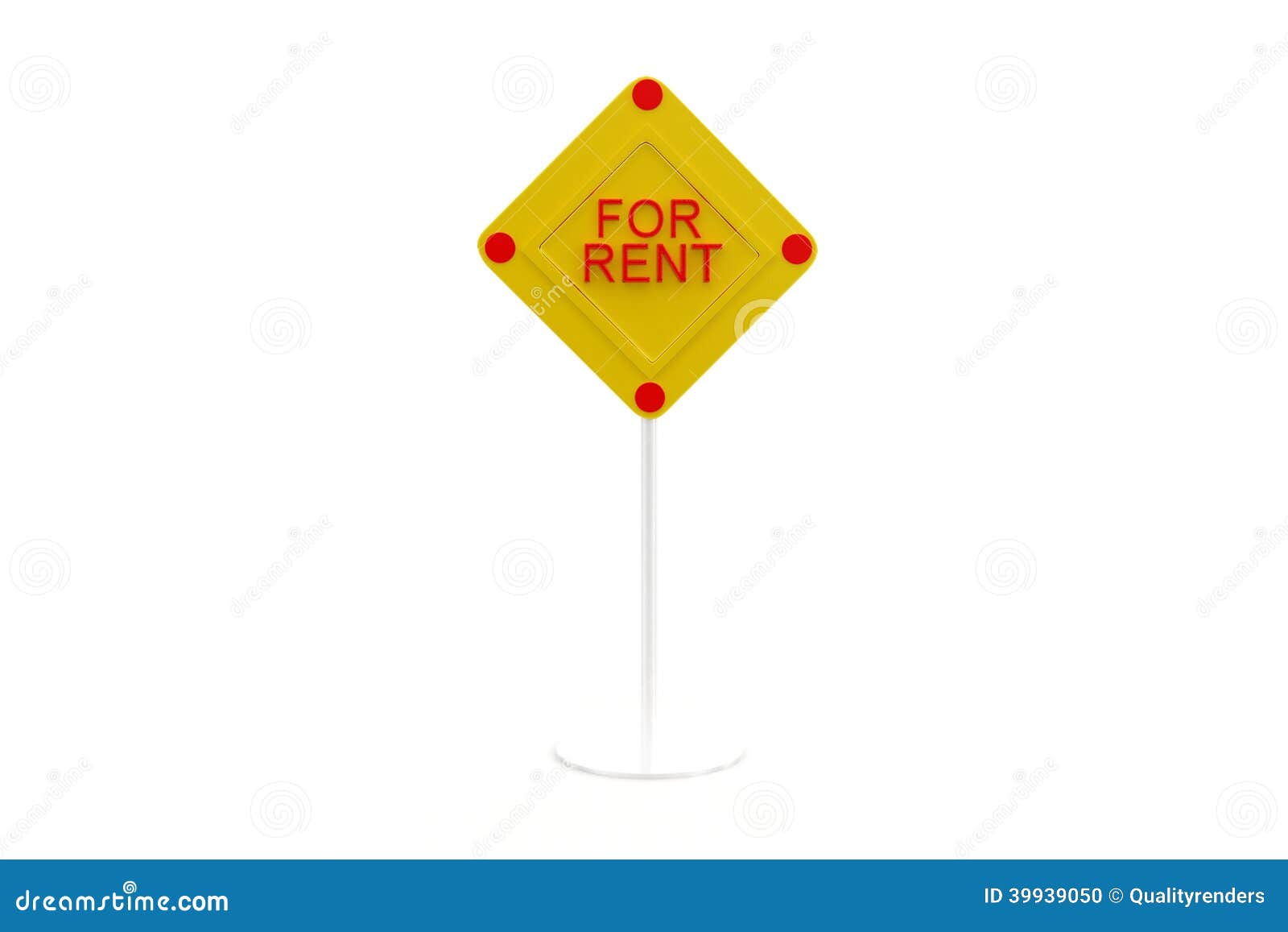 For Rent Sign Board stock illustration. Illustration of house - 39939050