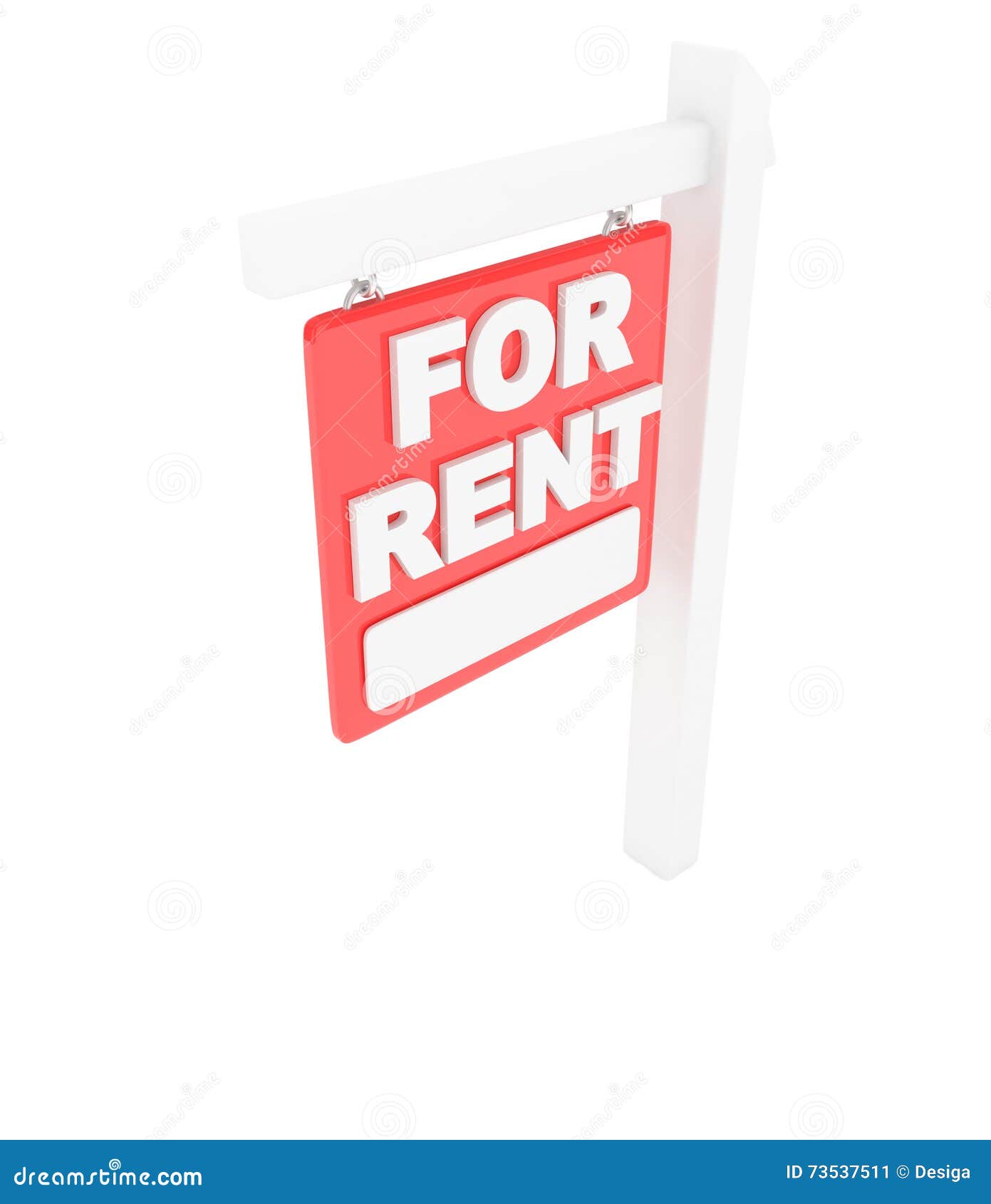 Rent Red Sign Tag Label. For Rent Banner Symbol Vector Illustration ...