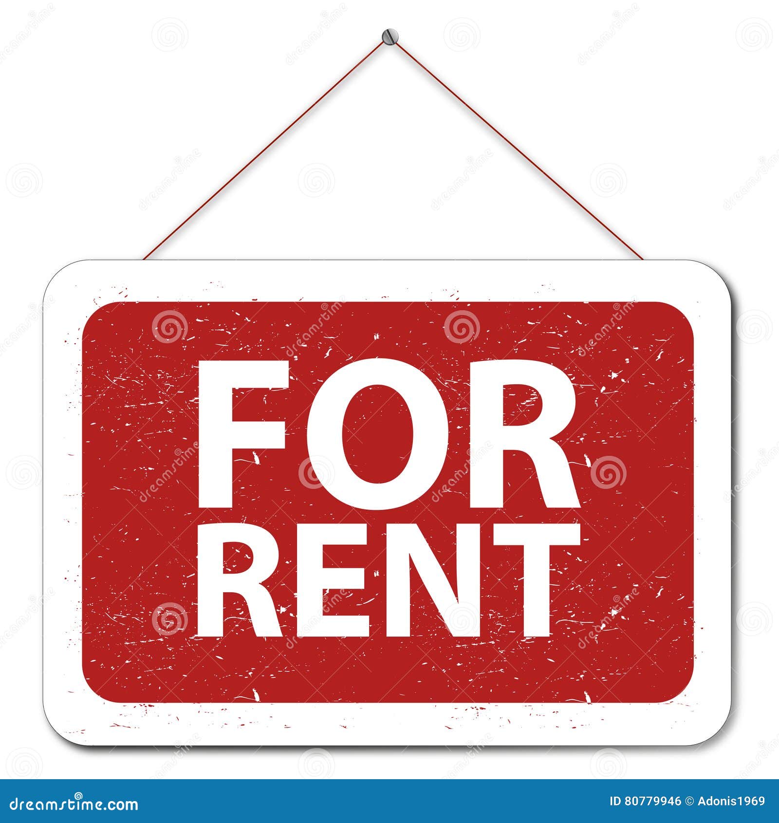For rent sign stock vector. Illustration of property - 80779946