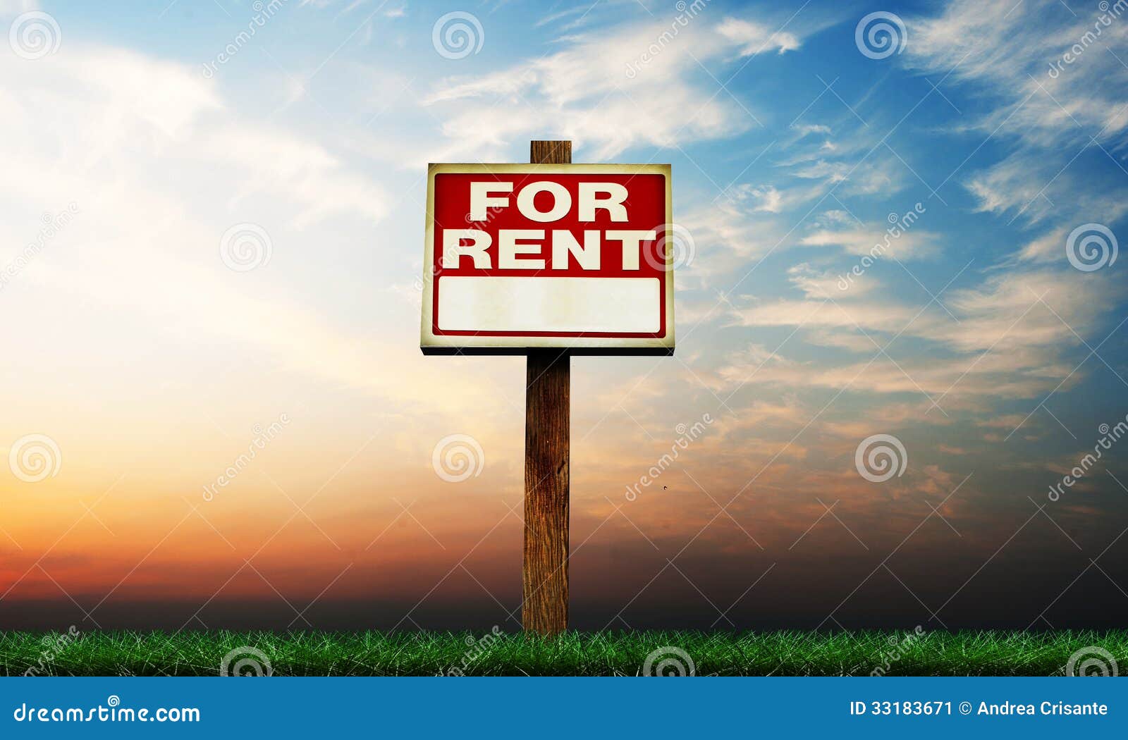 For rent sign stock illustration. Illustration of renter - 33183671