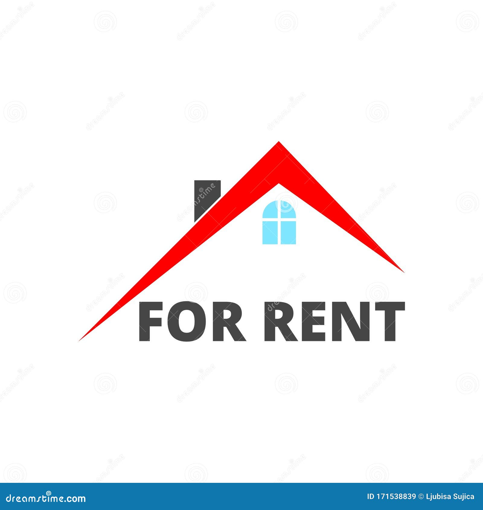 For Rent Sign, Vector icon stock vector. Illustration of digitally ...