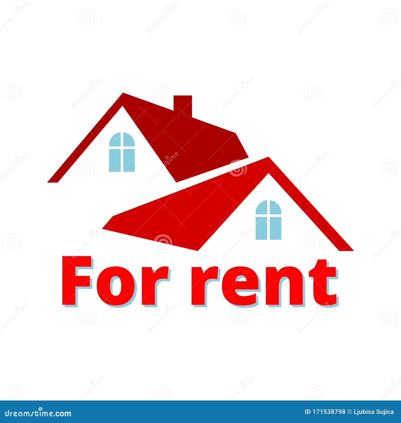 For Rent Sign, Vector icon stock vector. Illustration of copy - 171538798
