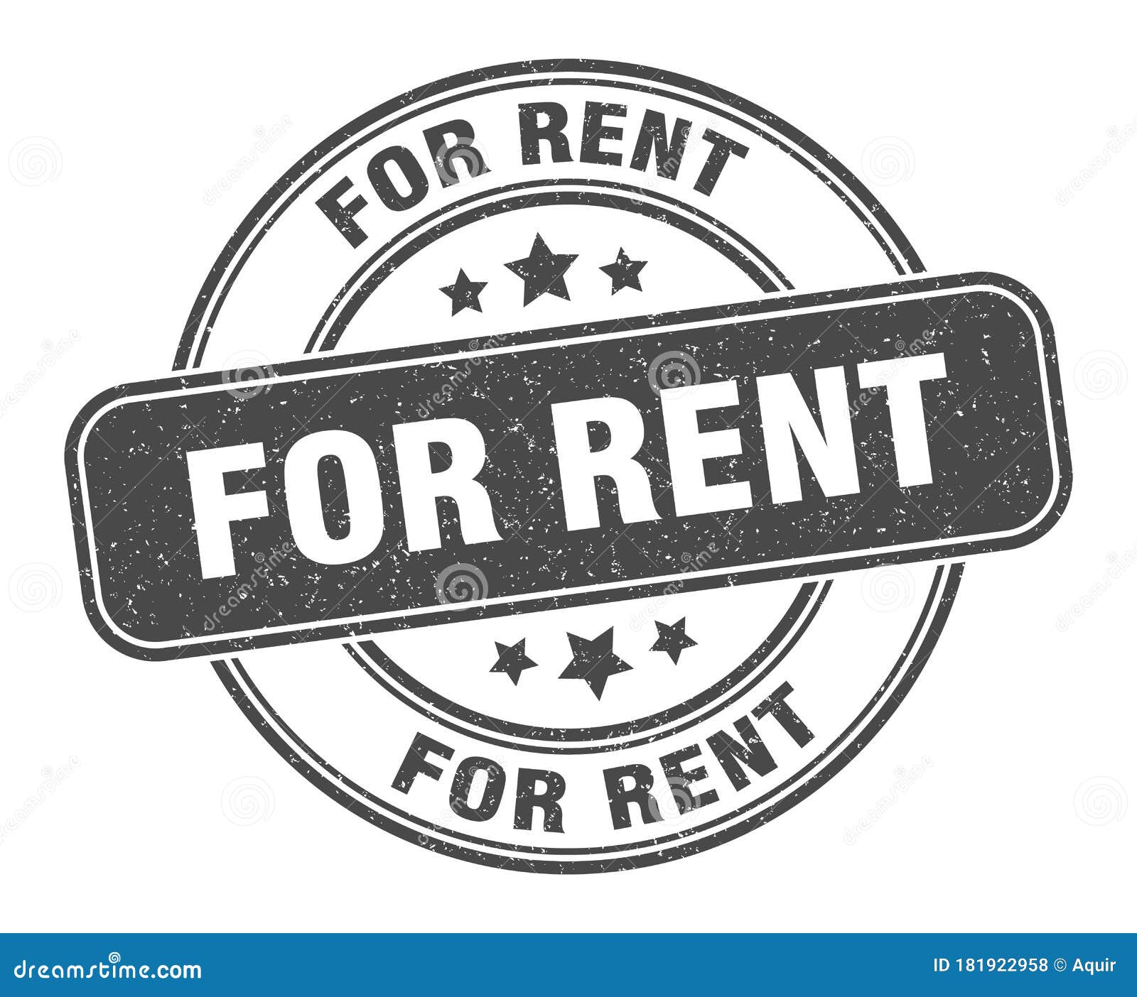 For Rent Stamp. for Rent Round Grunge Sign Stock Vector - Illustration ...