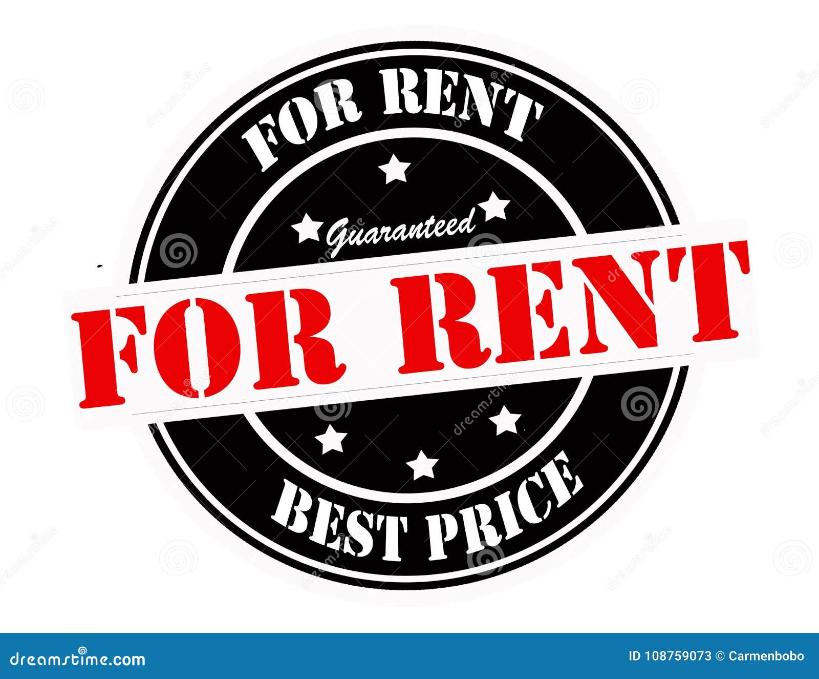 For rent stock illustration. Illustration of guaranteed - 108759073