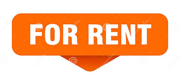 For Rent Sticker. for Rent Sign on Transparent Background Stock Vector ...