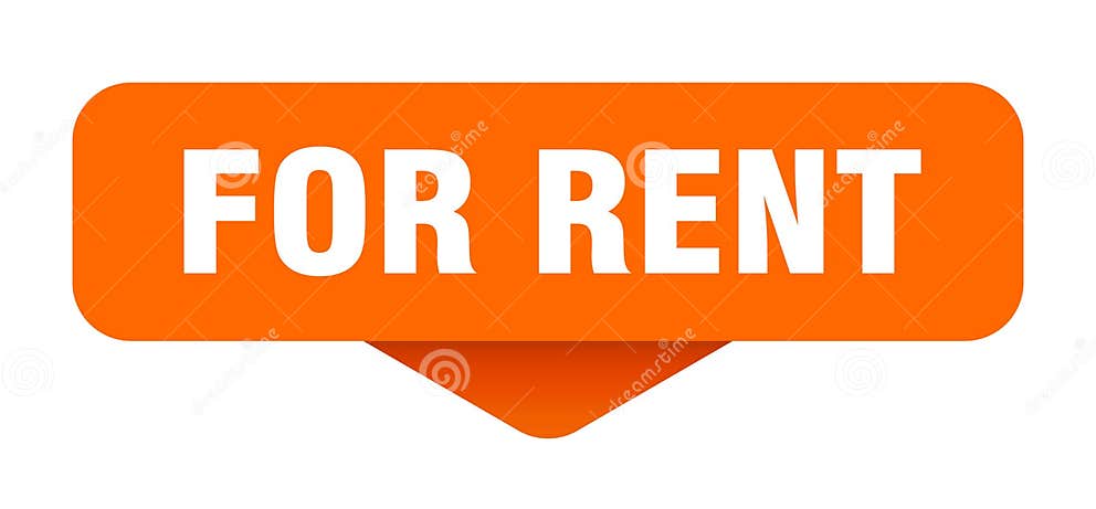 For Rent Sticker. for Rent Sign on Transparent Background Stock Vector ...