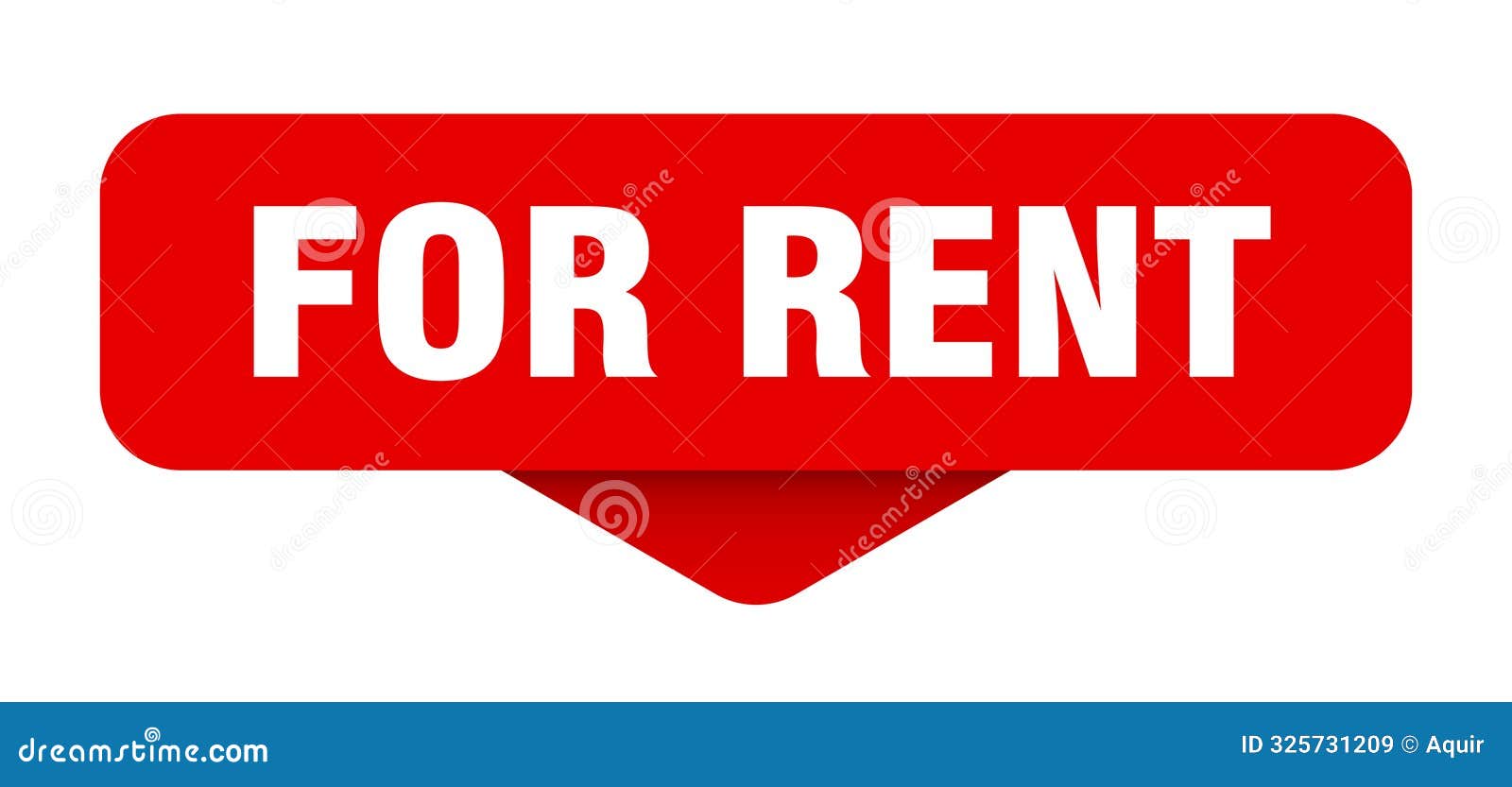 For Rent Sticker. for Rent Sign on Transparent Background Stock Vector ...